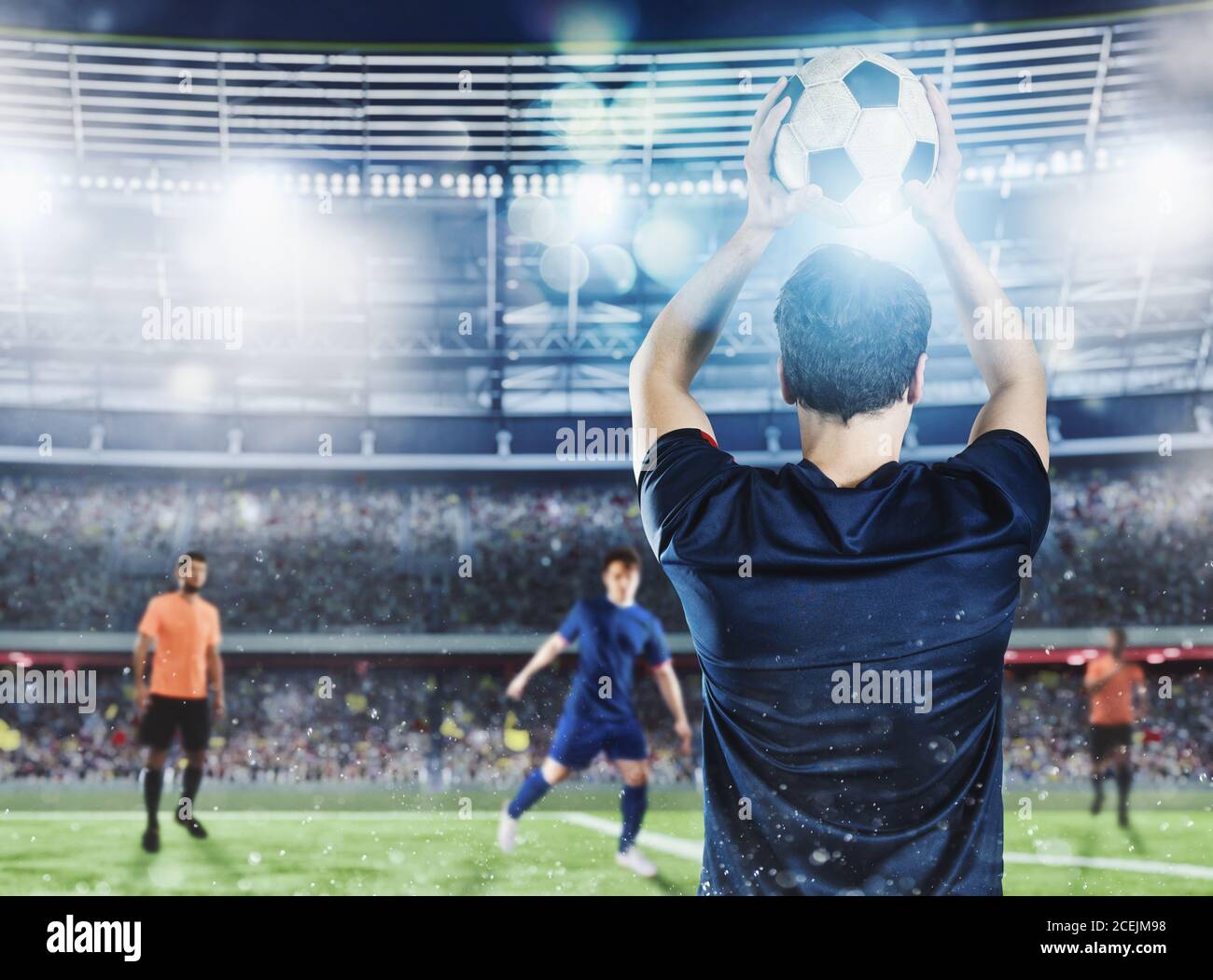 Soccer pass stadium hi-res stock photography and images - Alamy
