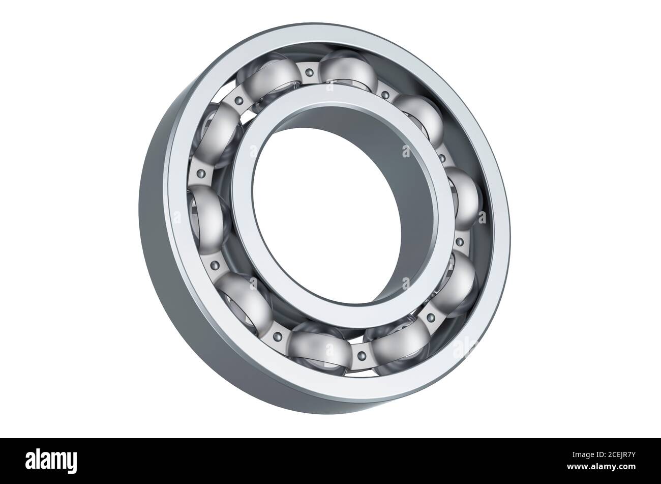 Ball bearing closeup. 3D rendering isolated on white background Stock ...