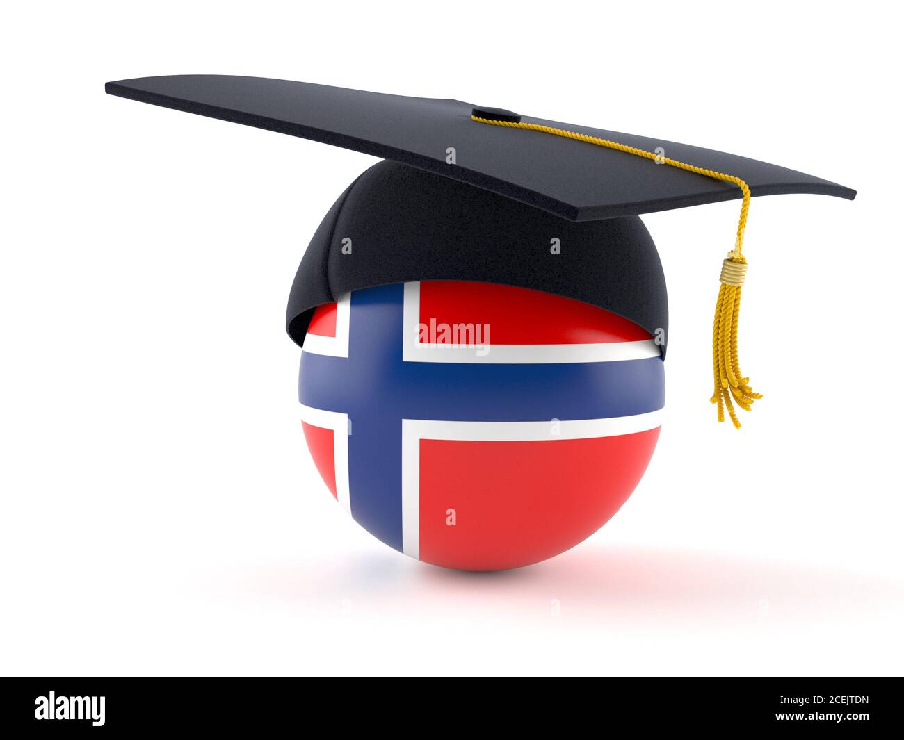 Norwegian education concept isolated on white background Stock Photo ...
