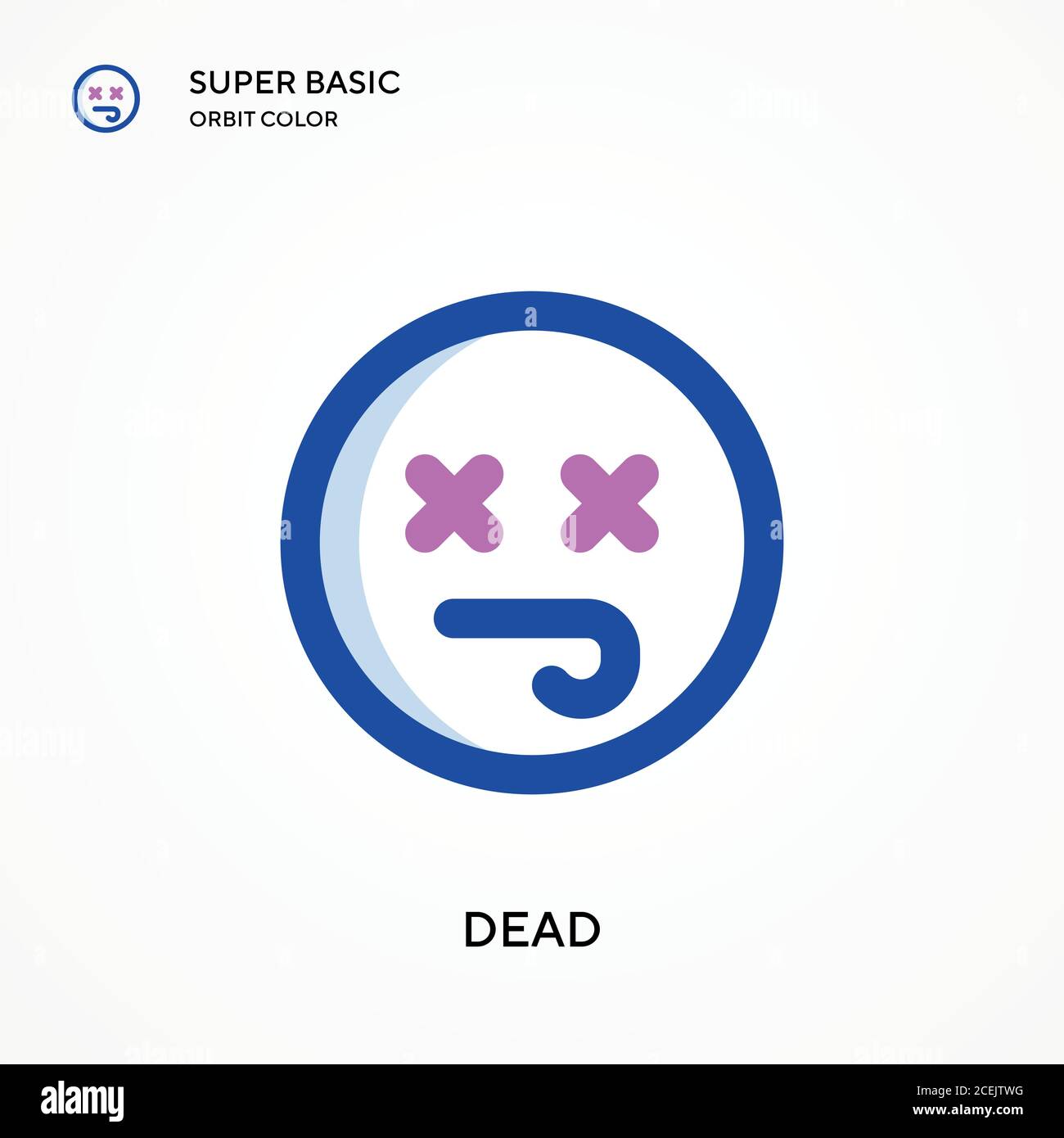 Dead super basic orbit color vector icon. Illustration symbol design ...