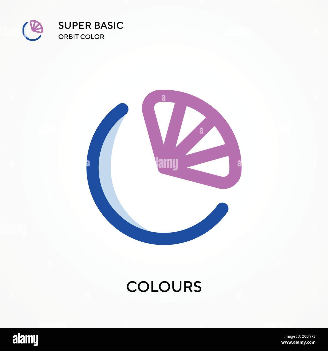 Colours super basic orbit color vector icon. Illustration symbol design ...