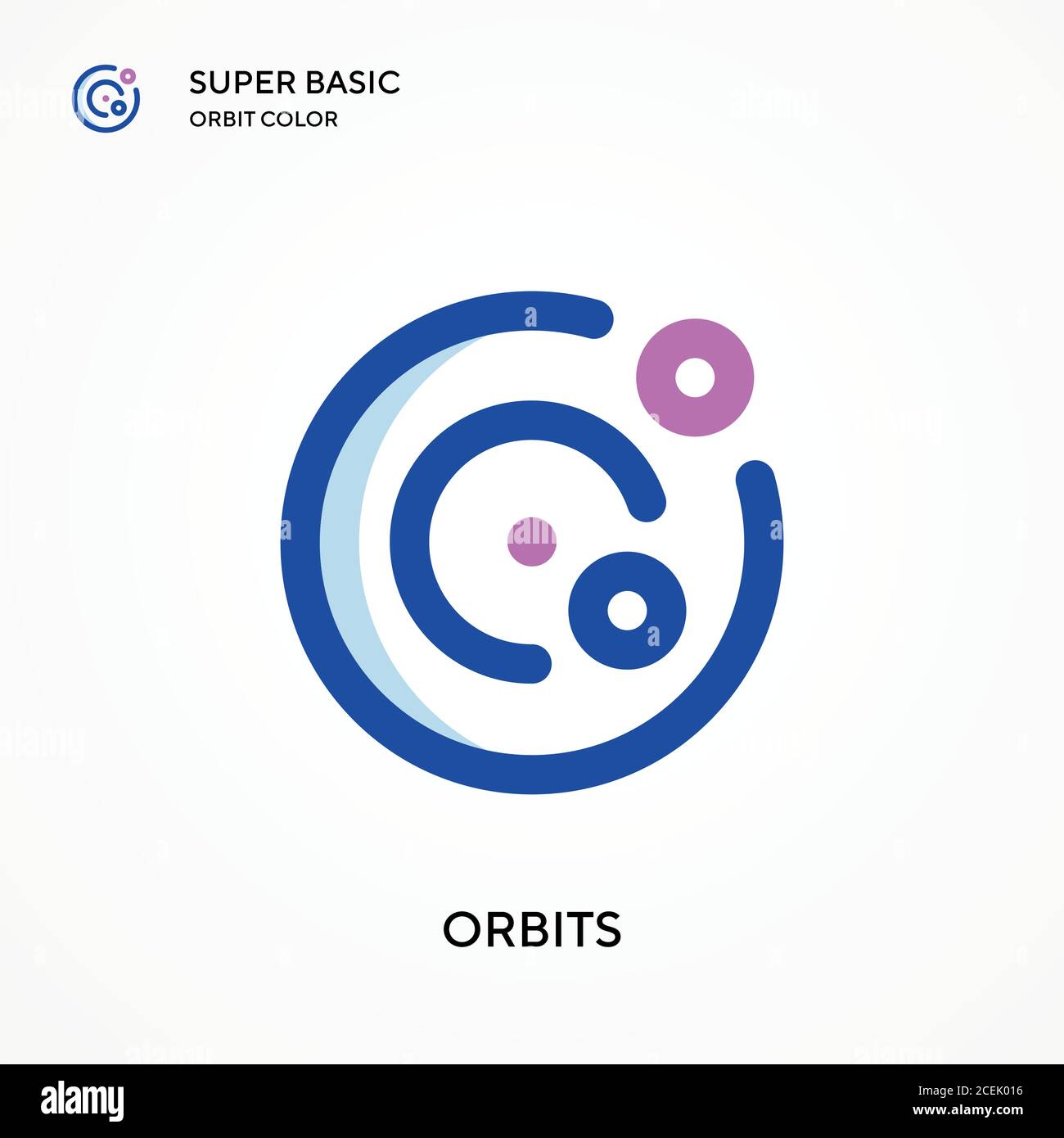 Orbits super basic orbit color vector icon. Illustration symbol design ...