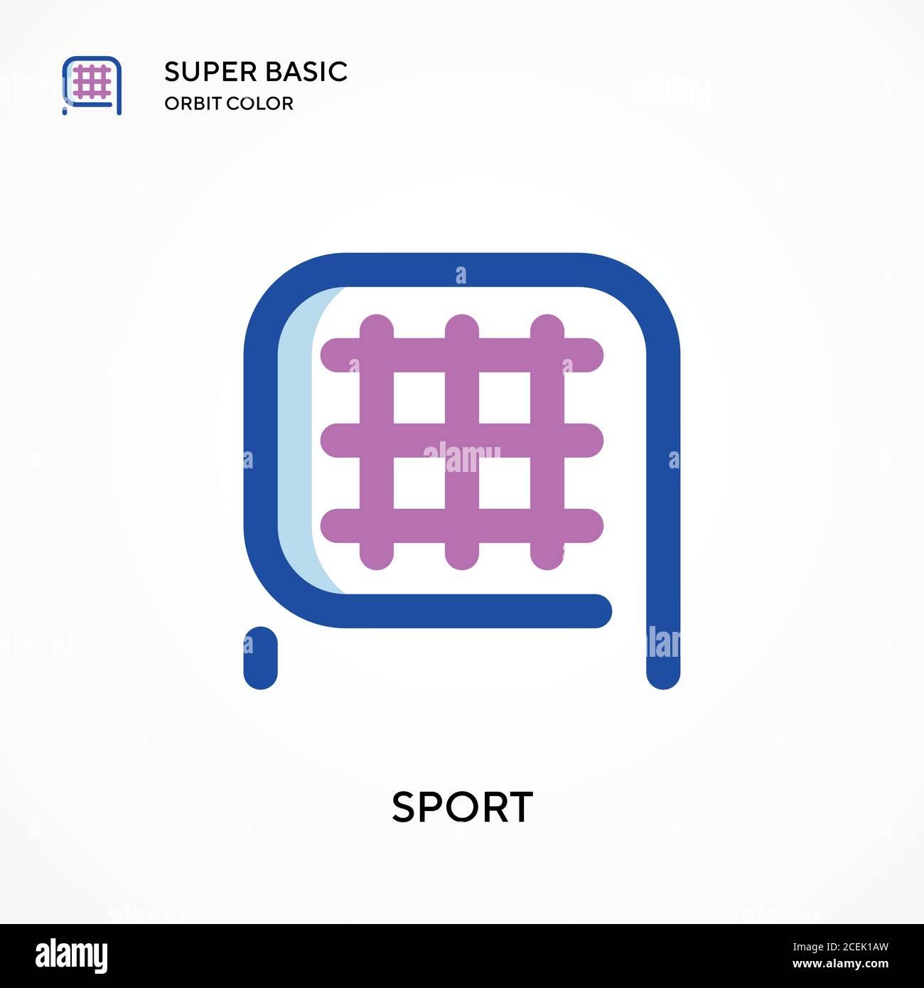Sport super basic orbit color vector icon. Illustration symbol design template for web mobile UI ...