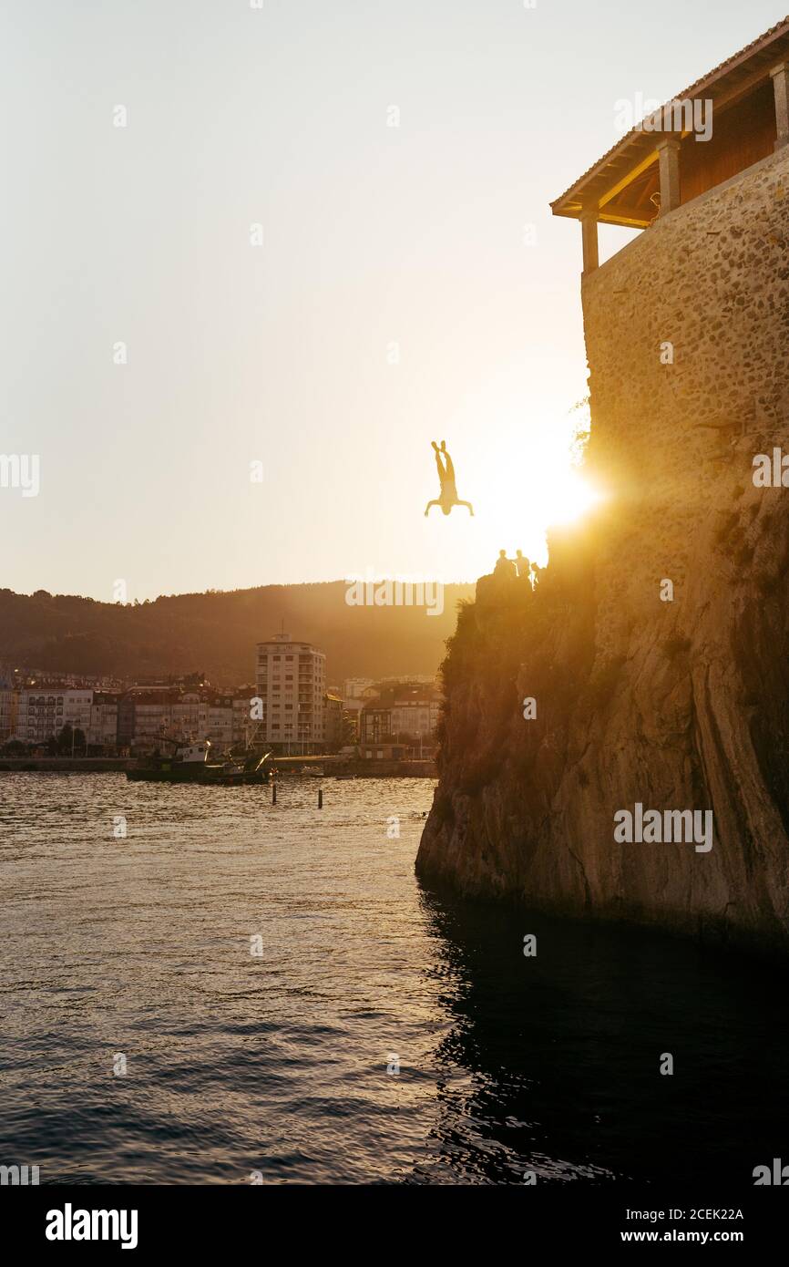 Cliff Jumping Sunset