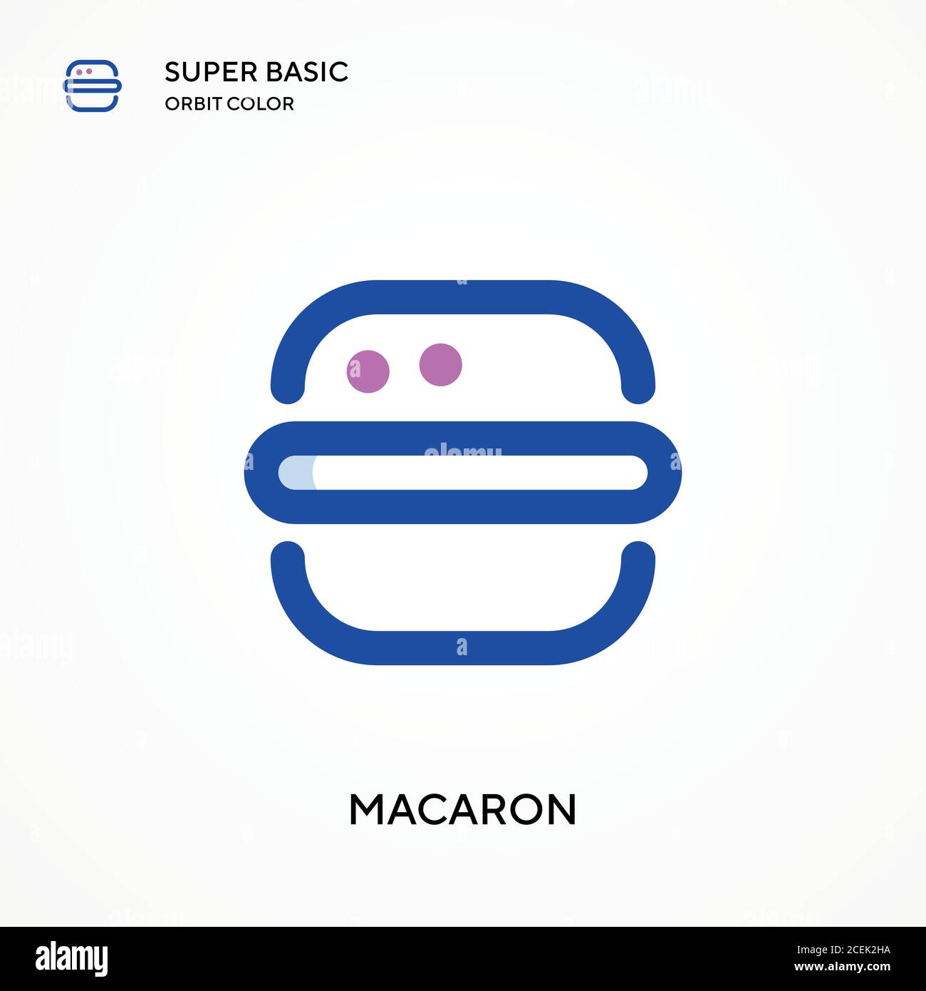Macaron super basic orbit color vector icon. Illustration symbol design ...