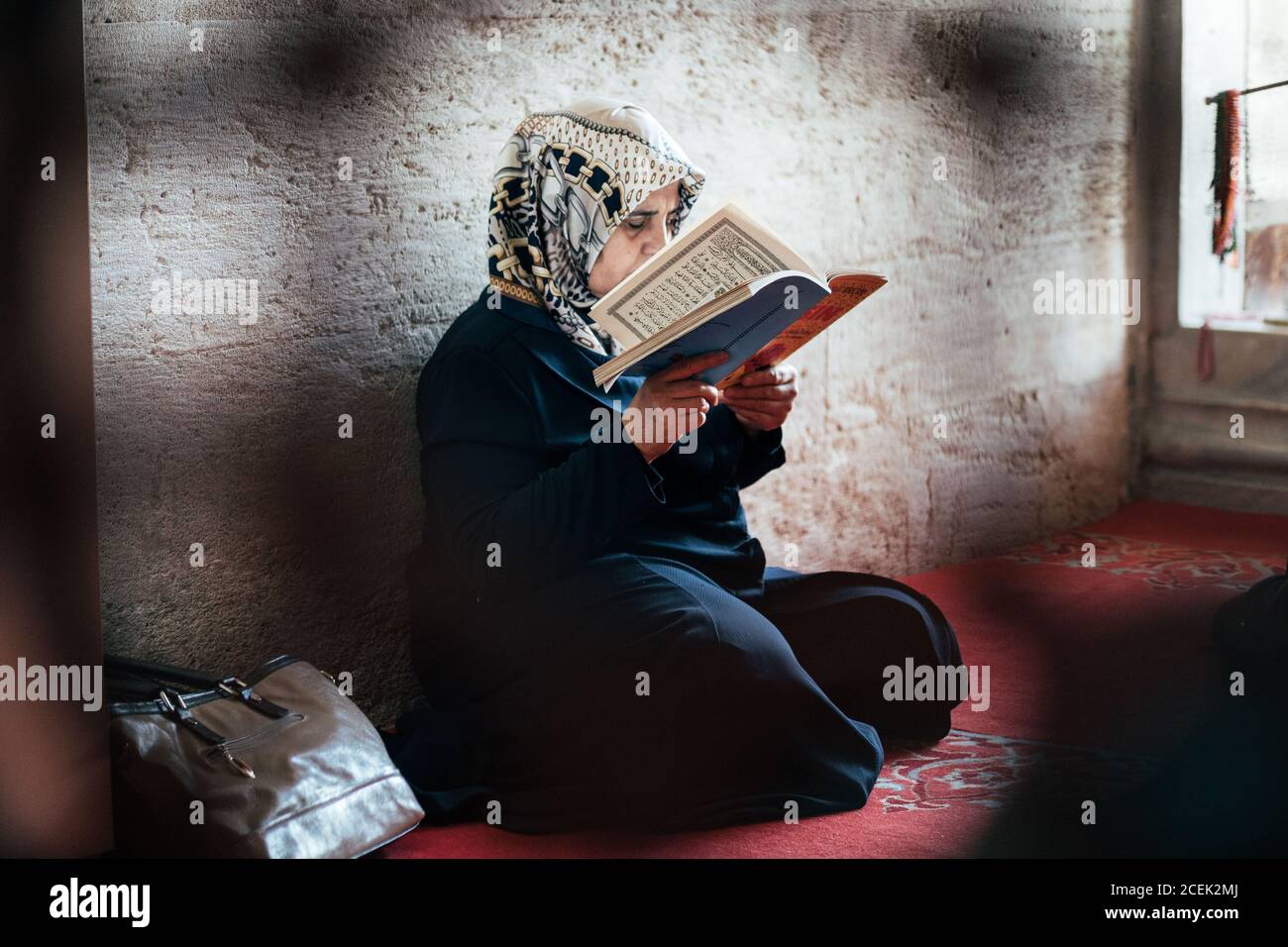 Arab lady reading hi-res stock photography and images - Alamy