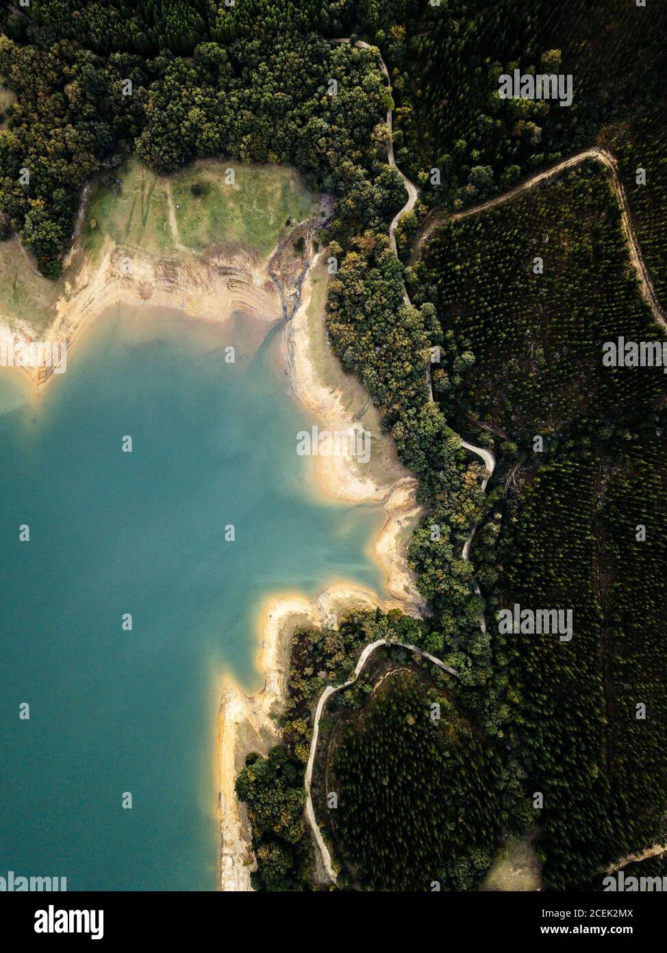 Beautiful top view over lake hi-res stock photography and images - Alamy