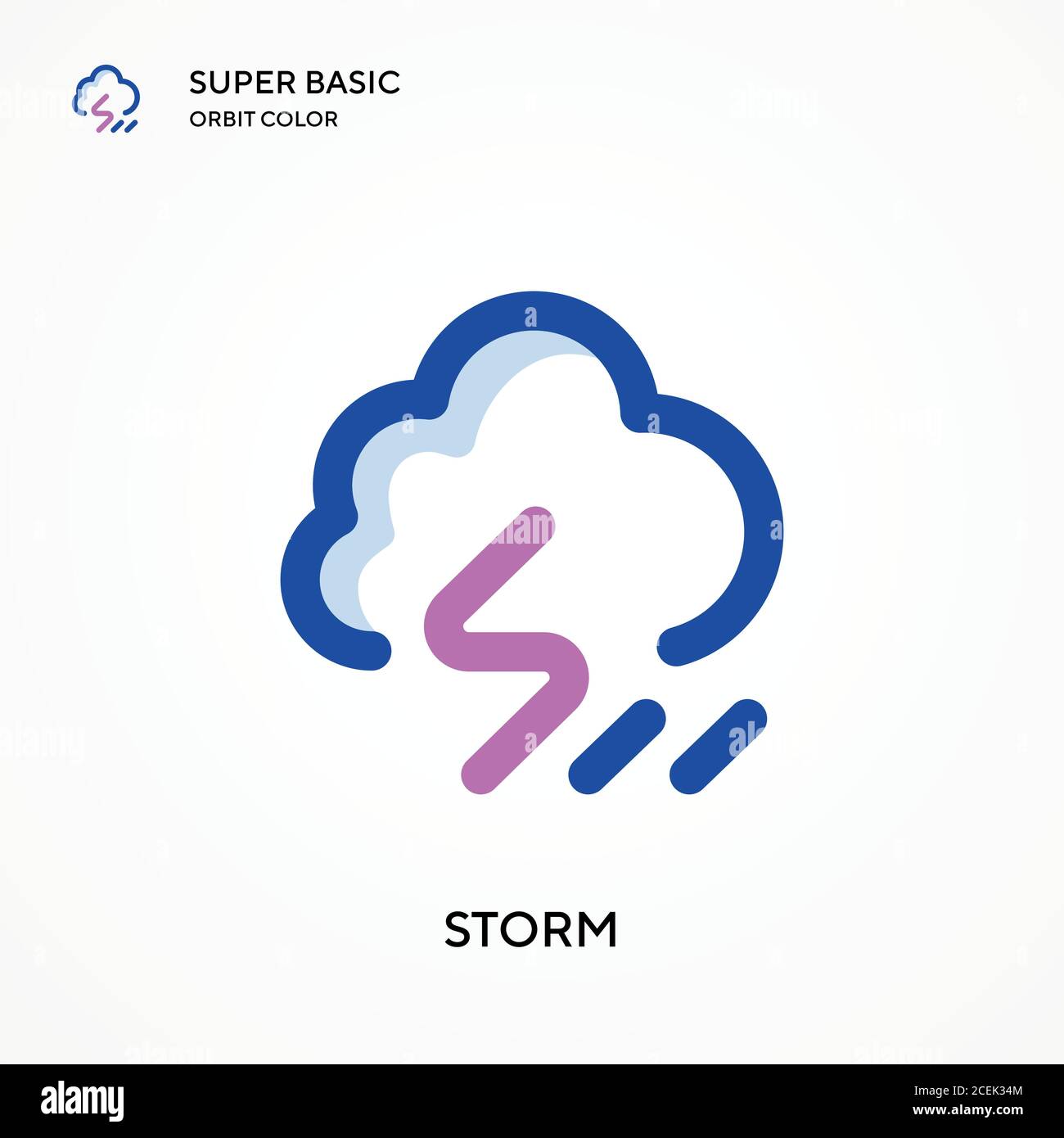 Sunset color sky night stormy Stock Vector Images - Alamy