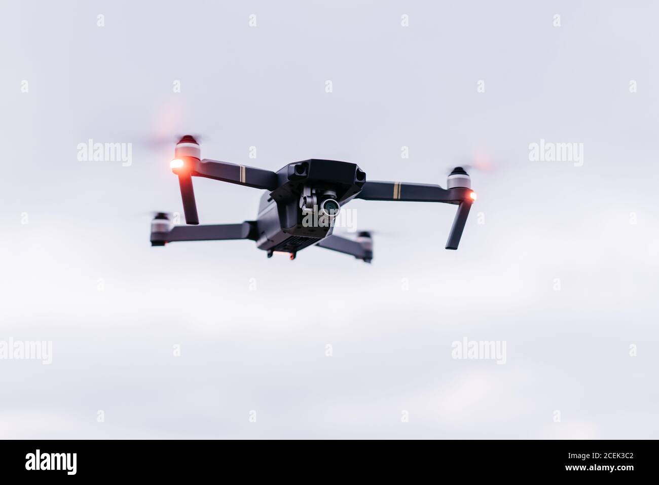 Drone flying near sea Stock Photo - Alamy