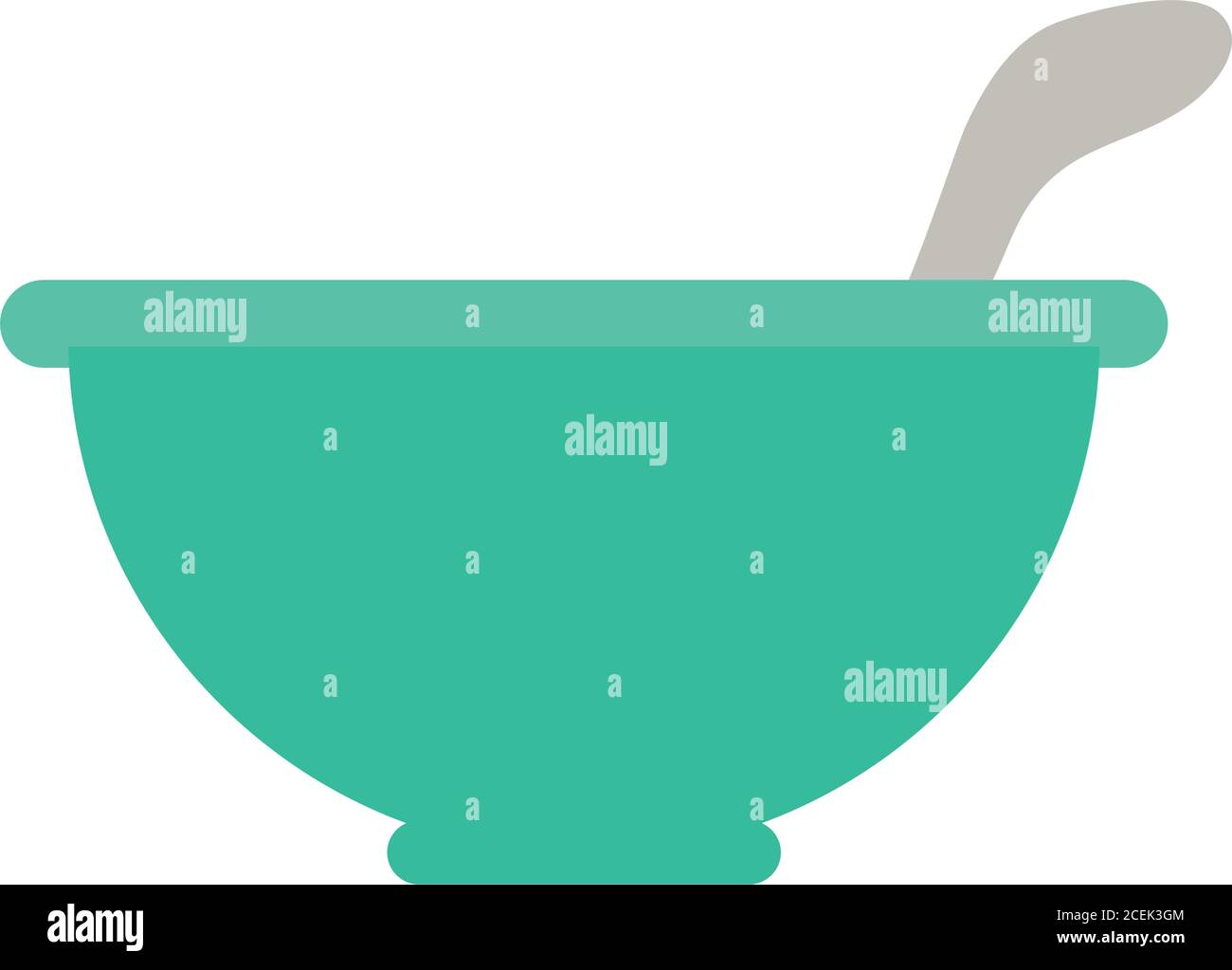 pharmacy bowl icon over white background, flat style, vector ...