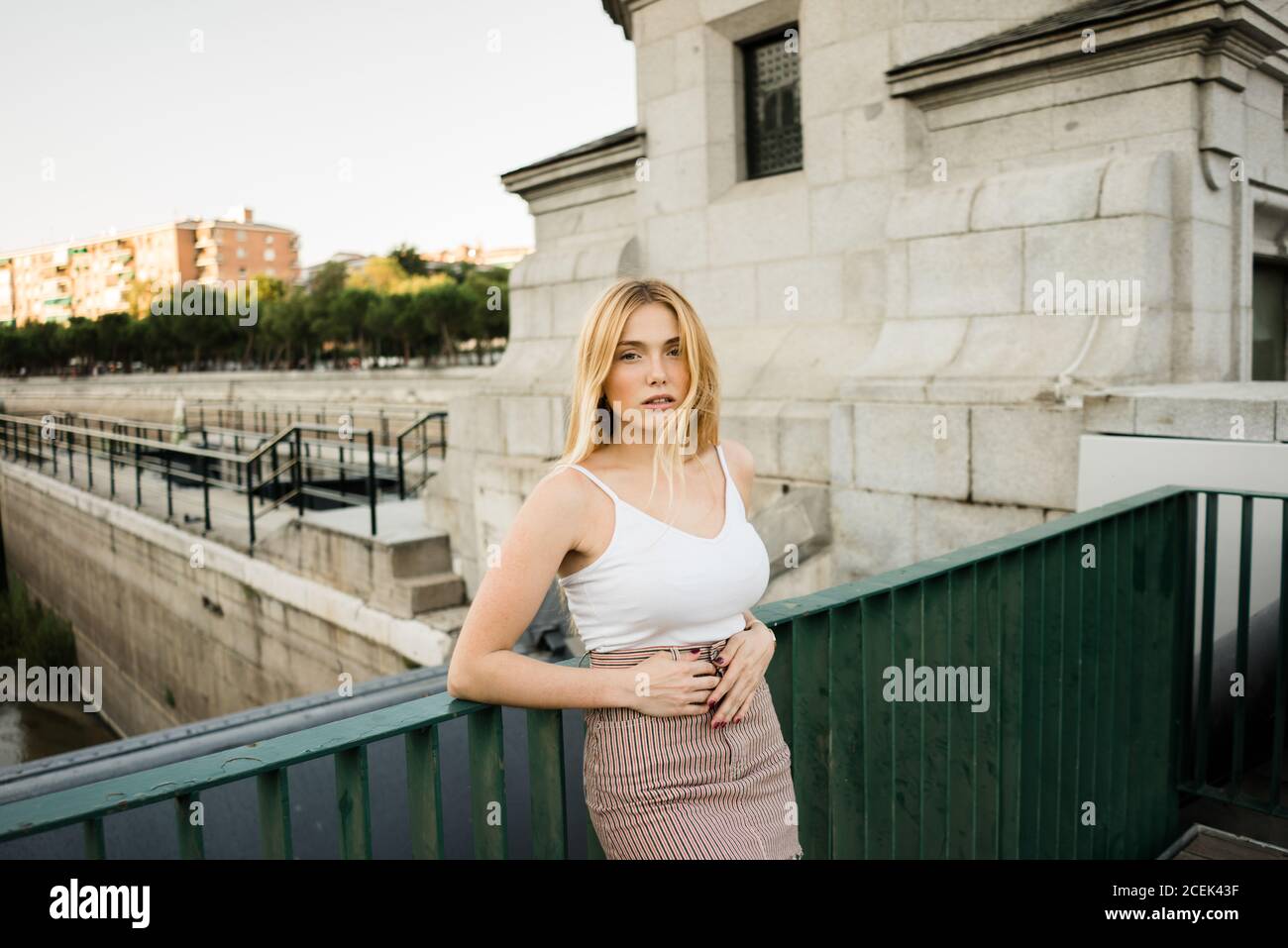 Leaning On Bridge Railing High Resolution Stock Photography and Images ...