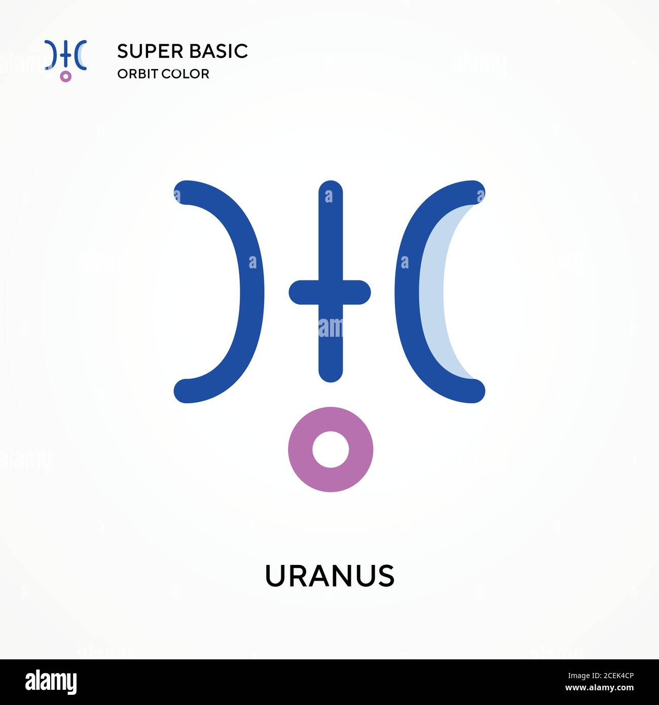 Uranus surface illustration Cut Out Stock Images & Pictures - Alamy
