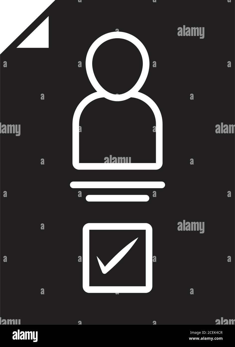 Political Candidate paper icon over white background, silhouette style ...