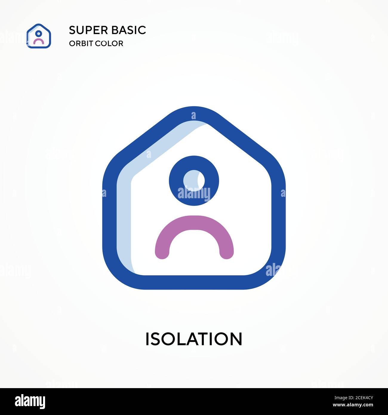 Isolation super basic orbit color vector icon. Illustration symbol ...