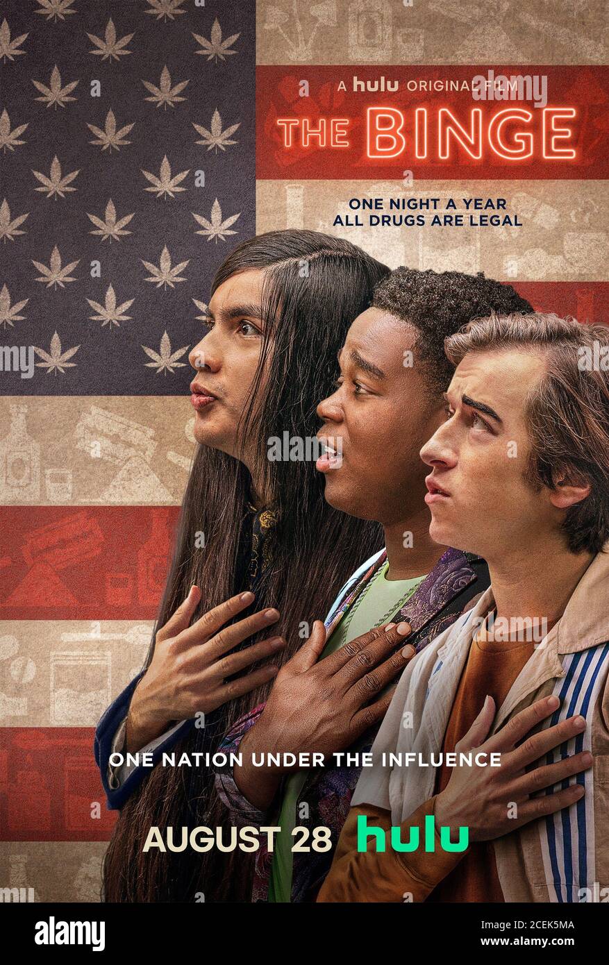 THE BINGE, US poster, from left: Eduardo Franco, Dexter Darden, Skyler ...