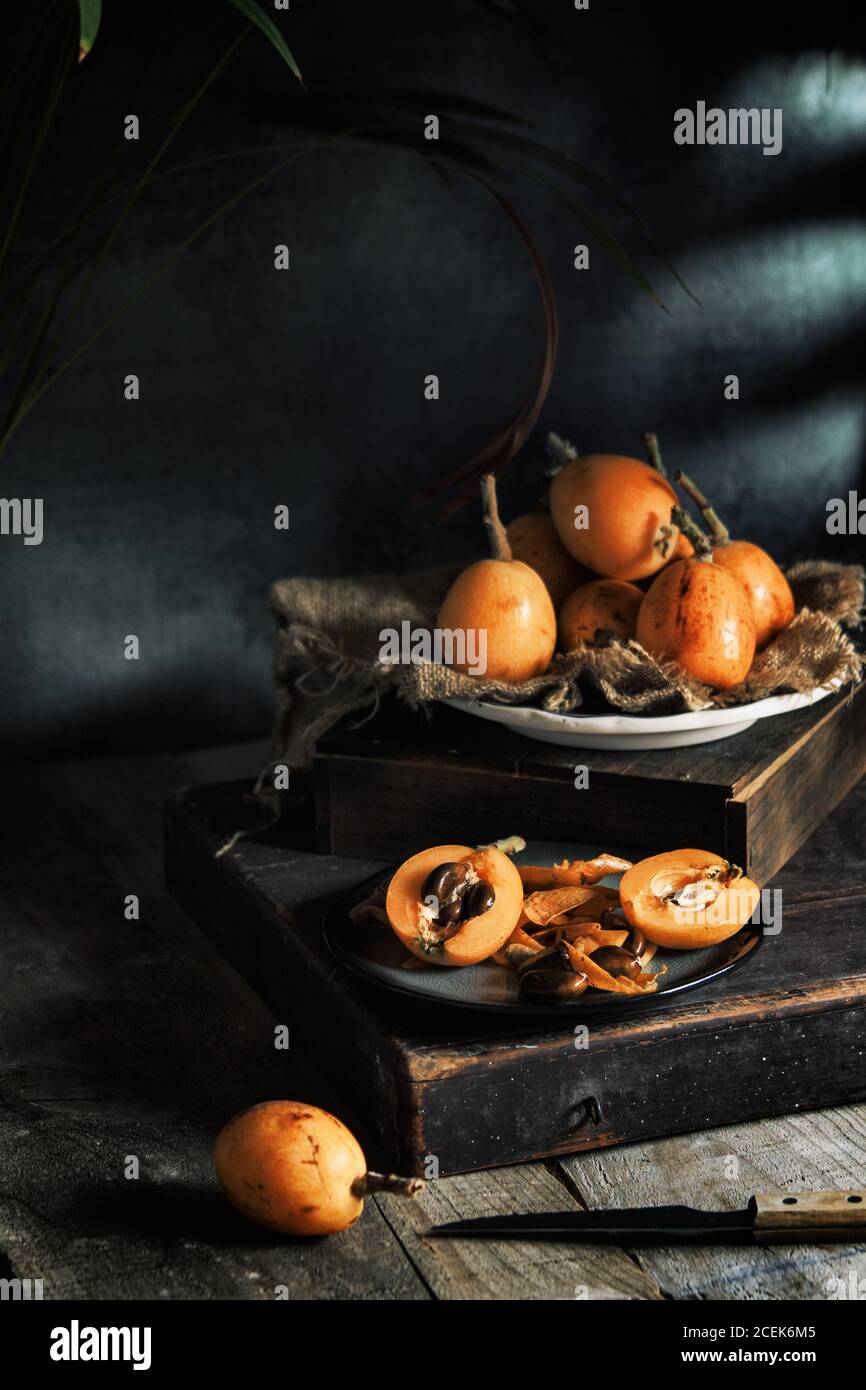 Loquat Medlar Fruit High Resolution Stock Photography and Images - Alamy