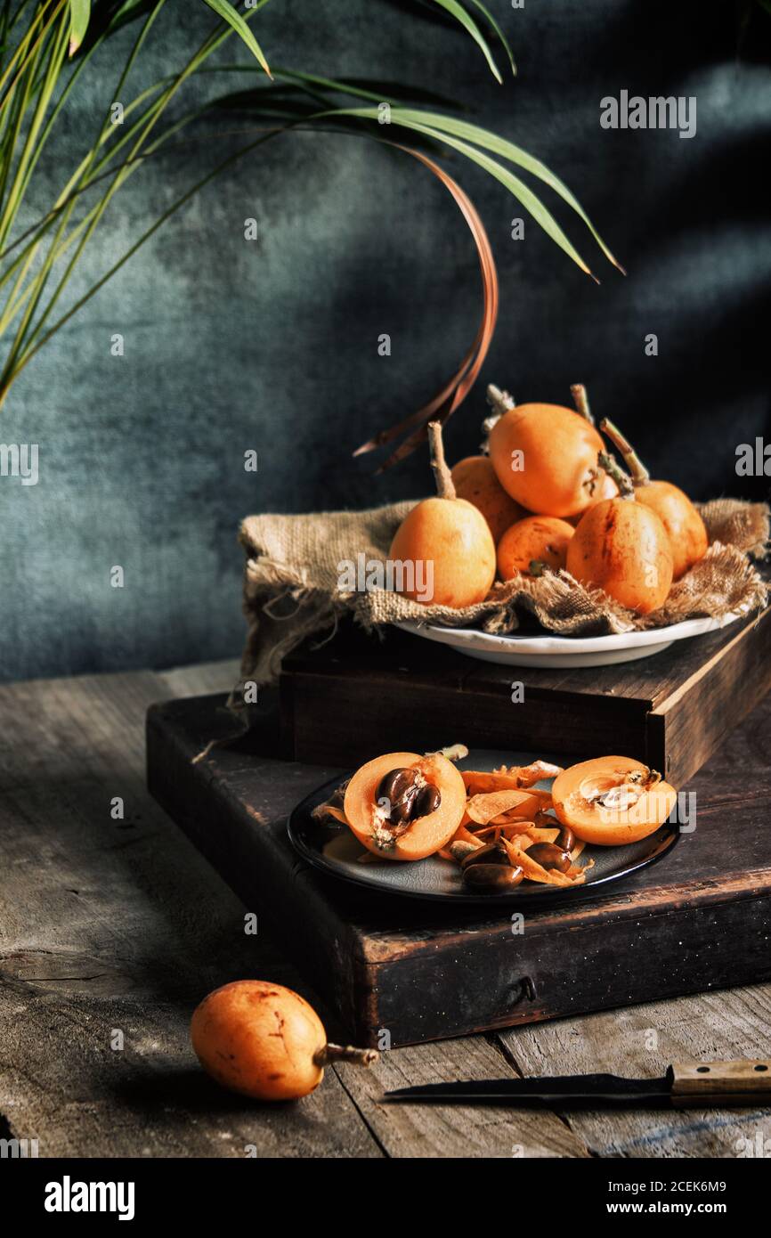 Loquat Medlar Fruit High Resolution Stock Photography and Images - Alamy