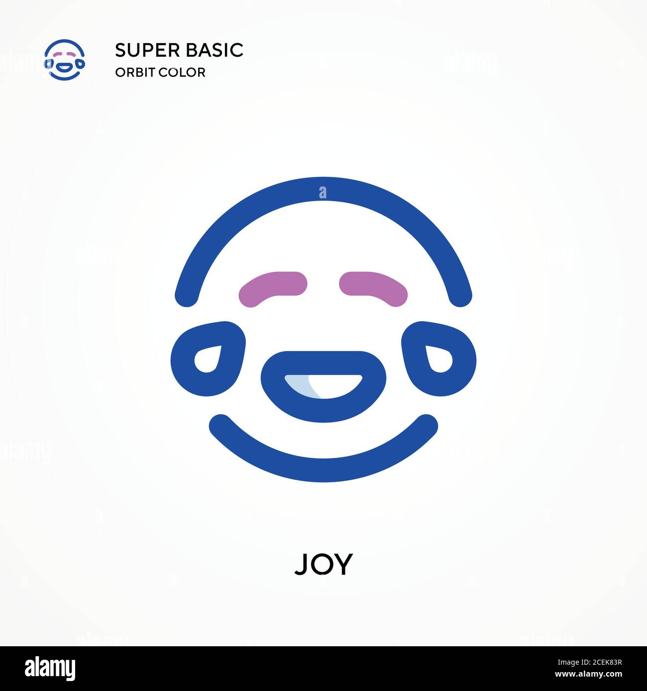 Joy super basic orbit color vector icon. Illustration symbol design ...