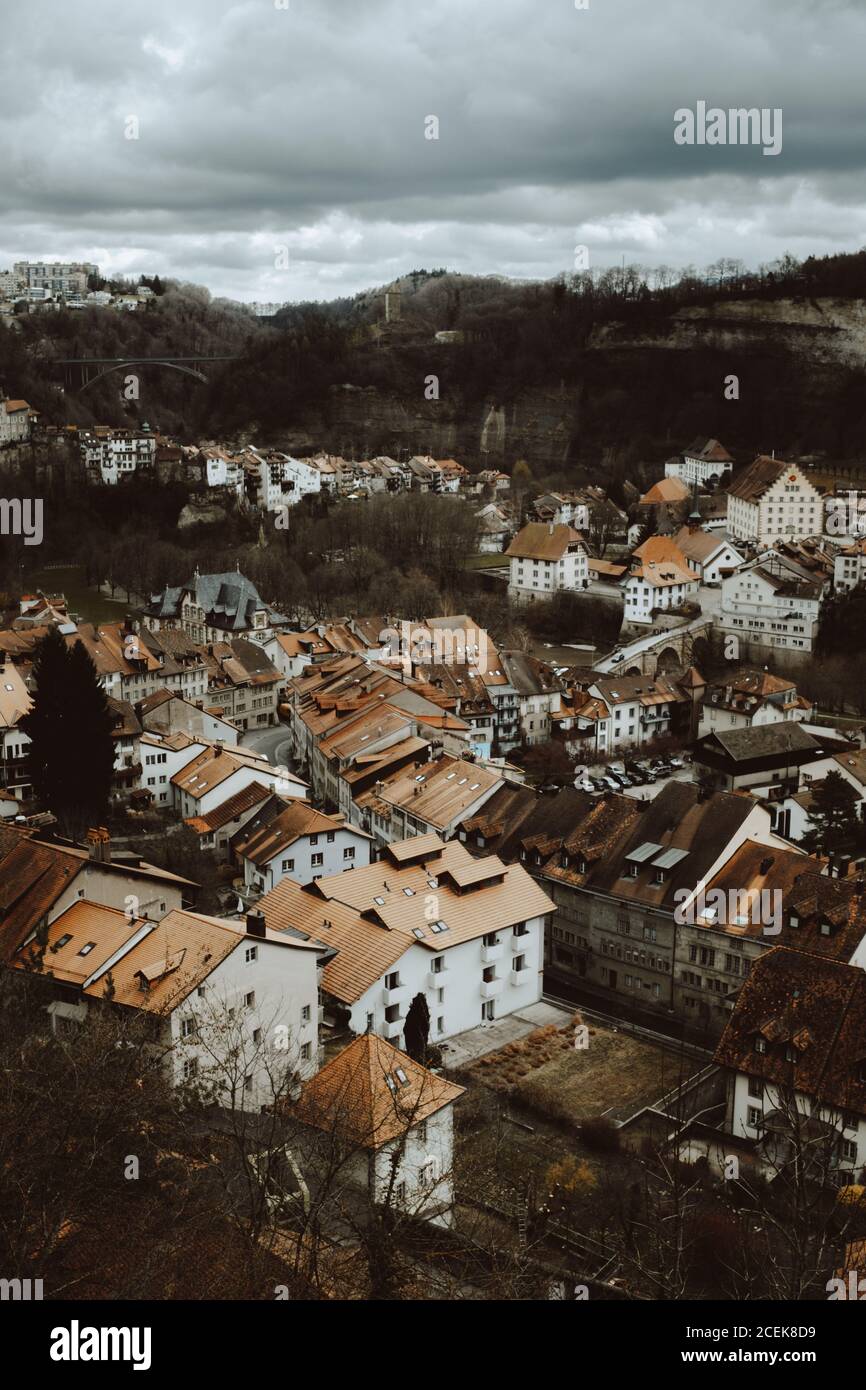 Cloudy day town hi-res stock photography and images - Alamy