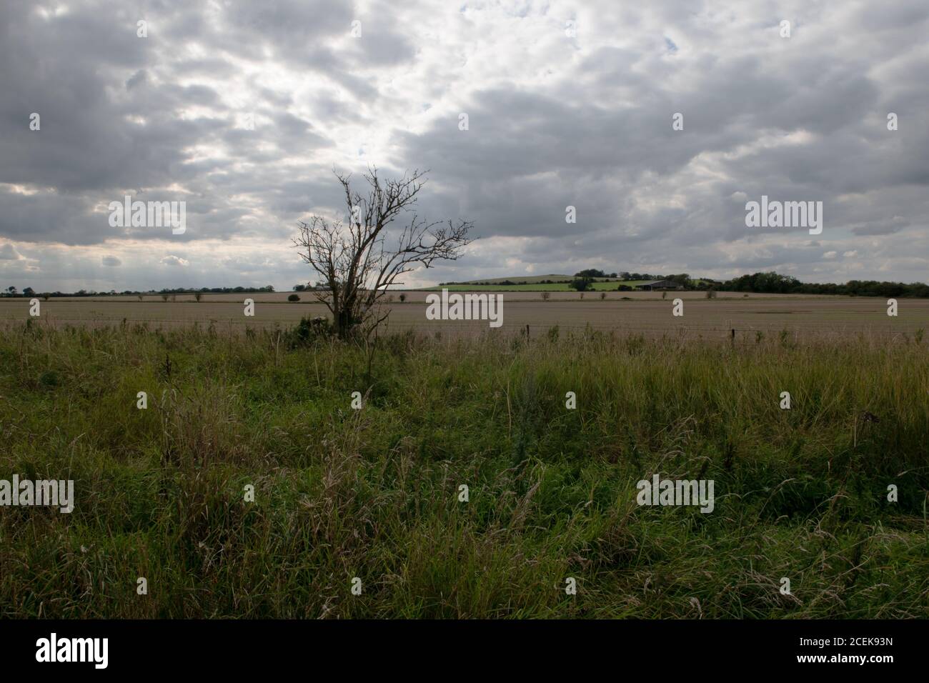 Site of the battle of Roundway Hill, Devizes, Wiltshire, UK. One of the ...