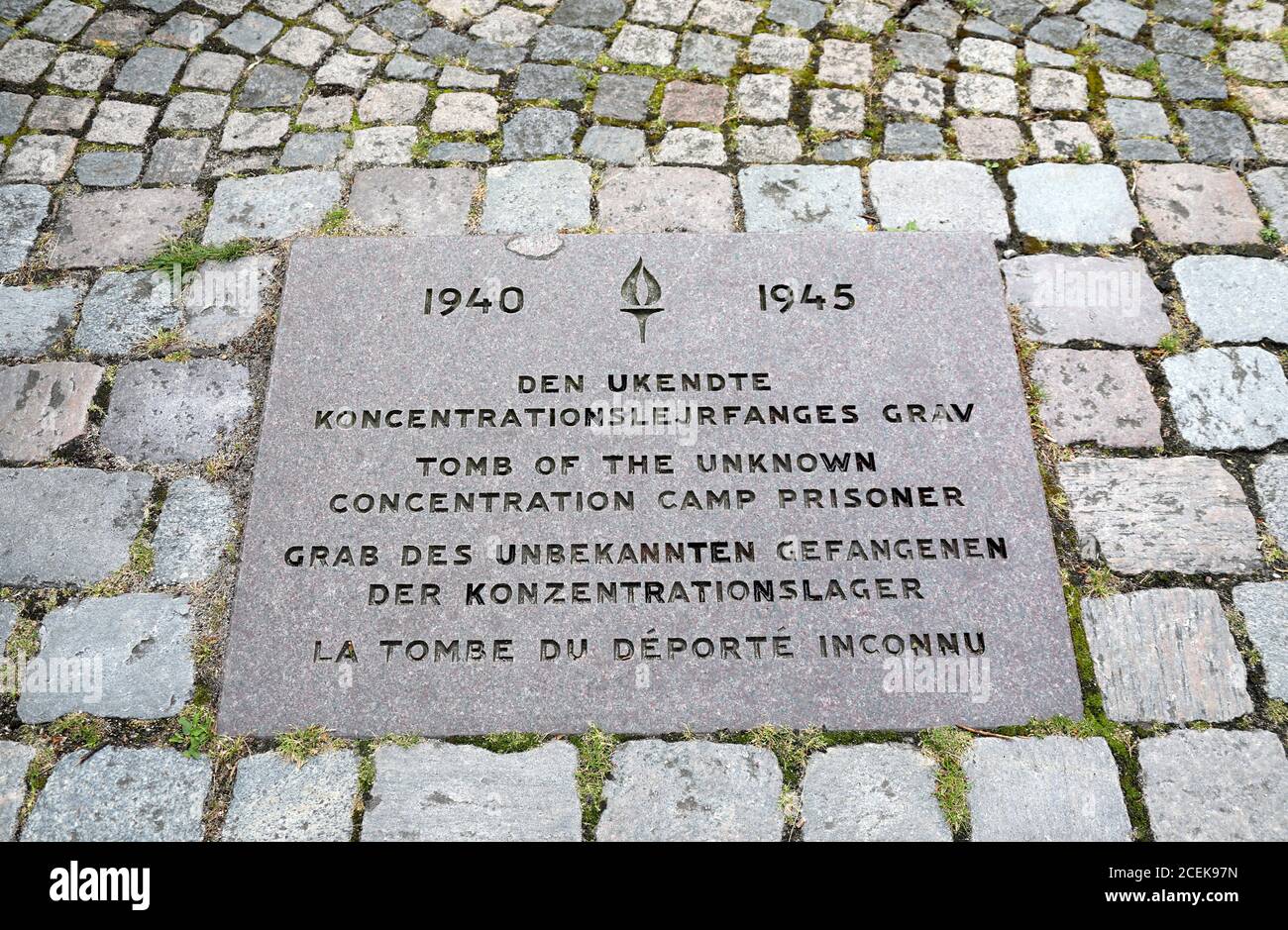 Tomb of the Unknown Concentration Camp Prisoner plaque outside Holy ...