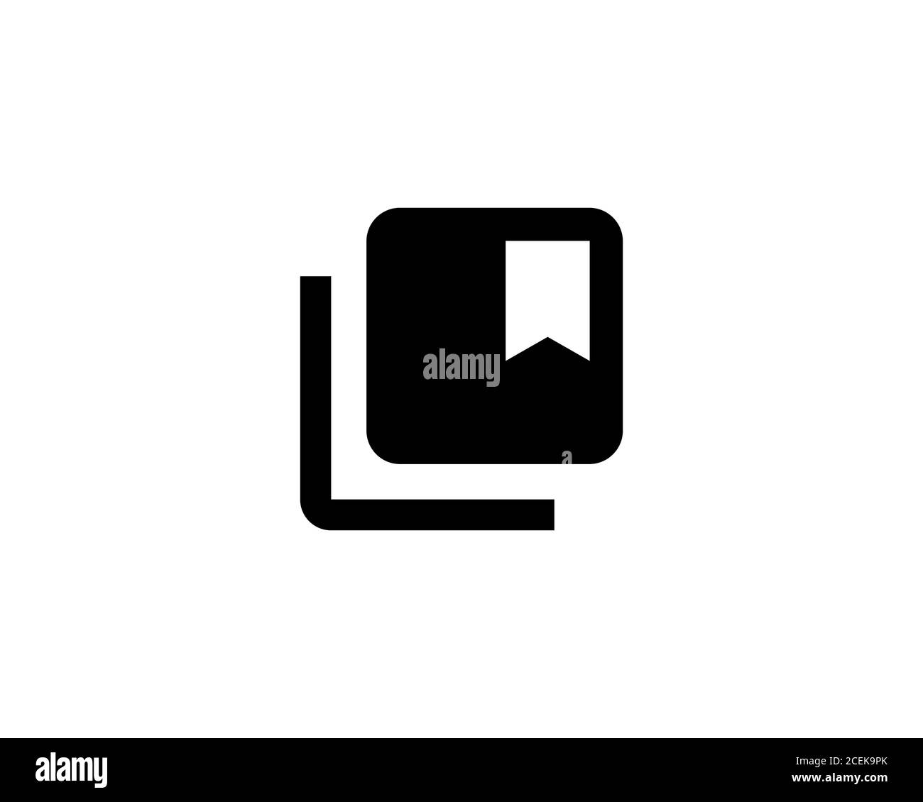 Book with bookmark logo hi-res stock photography and images - Alamy