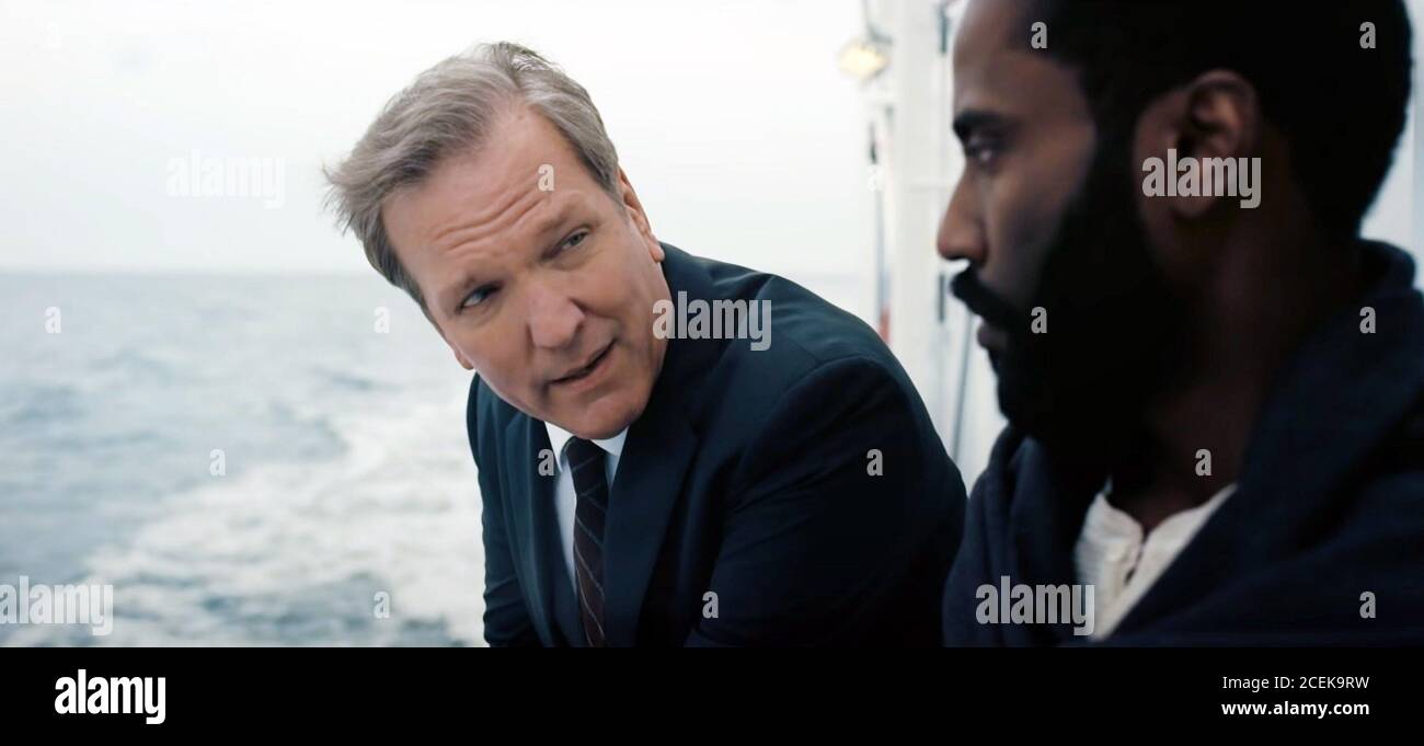 TENET, from left: Martin Donovan, John David Washington, 2020. © Warner ...