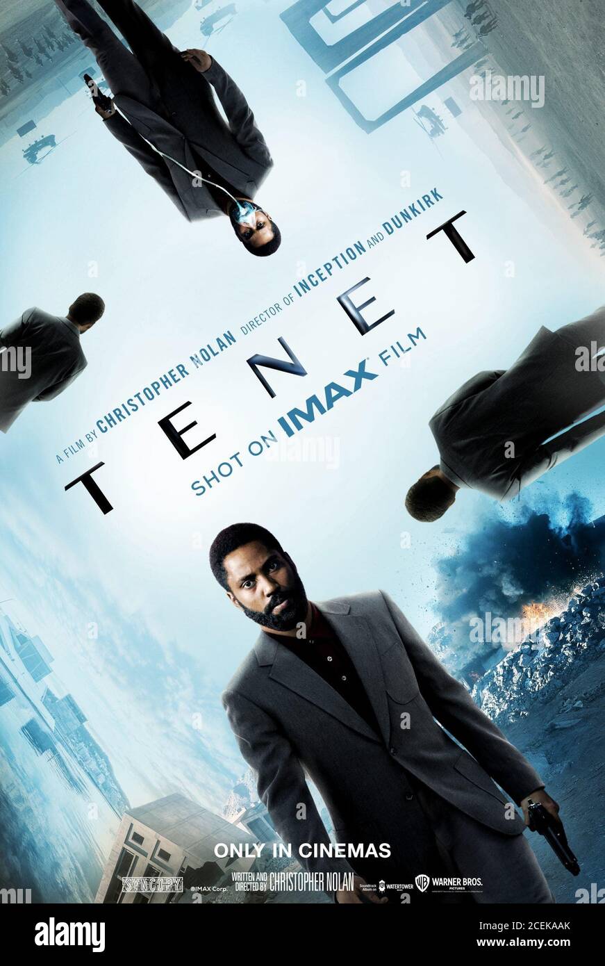 TENET, IMAX poster, John David Washington (all four figures), 2020 ...