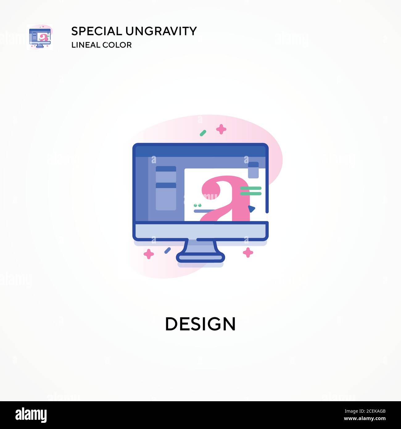 Design special ungravity lineal color icon. Modern vector illustration ...