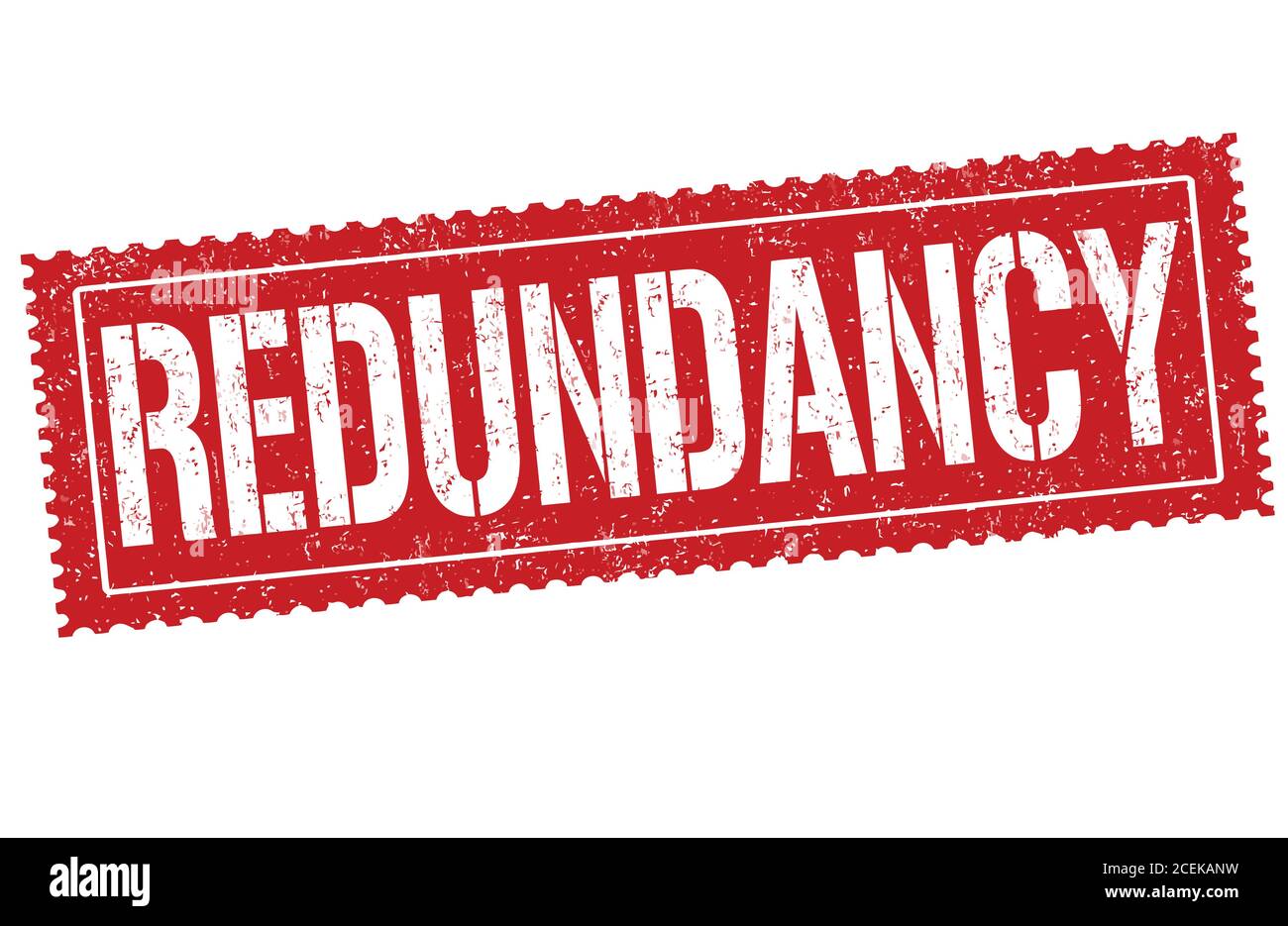 Redundancy sign or stamp on white background, vector illustration Stock ...