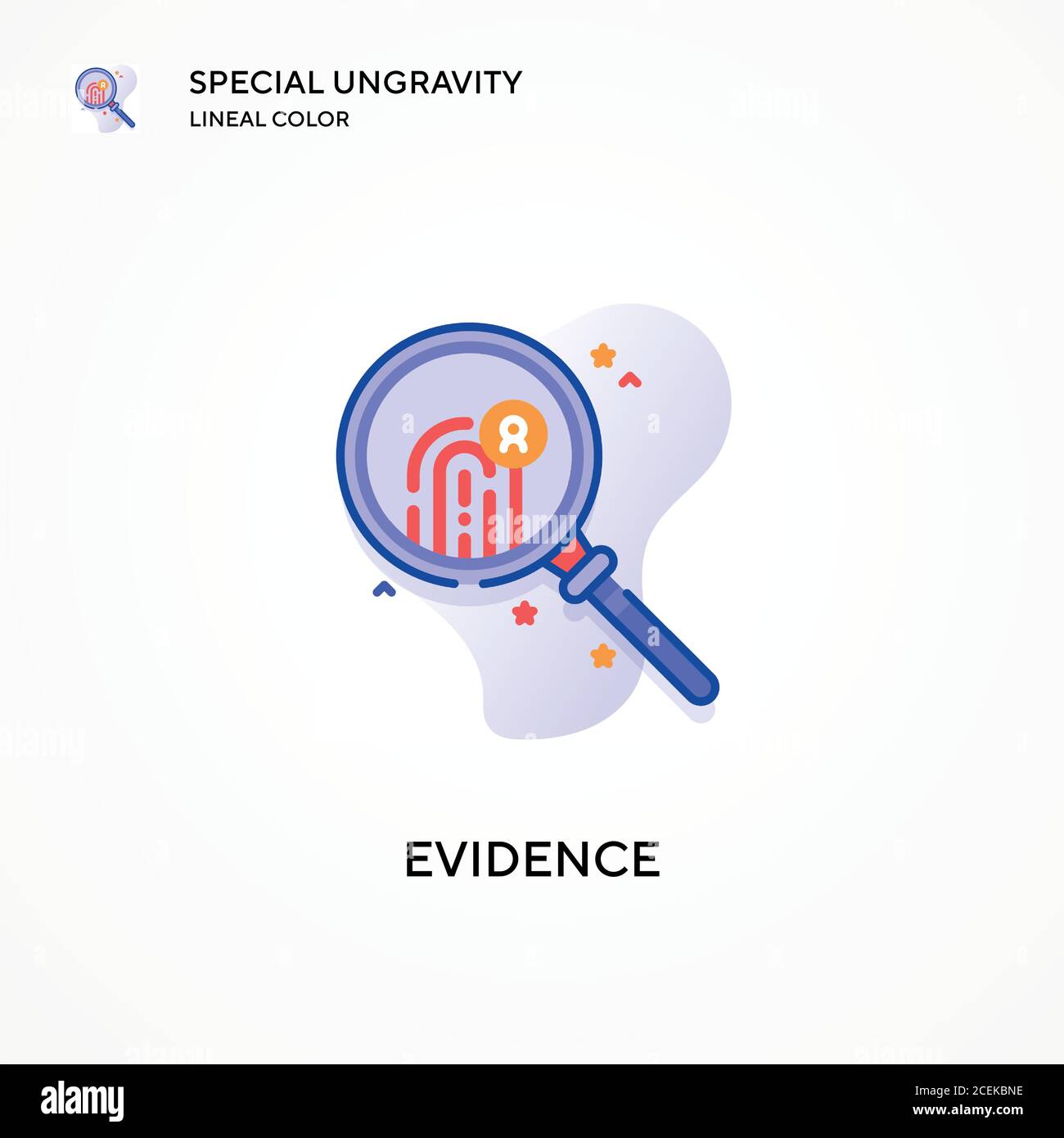 Evidence special ungravity lineal color icon. Modern vector ...