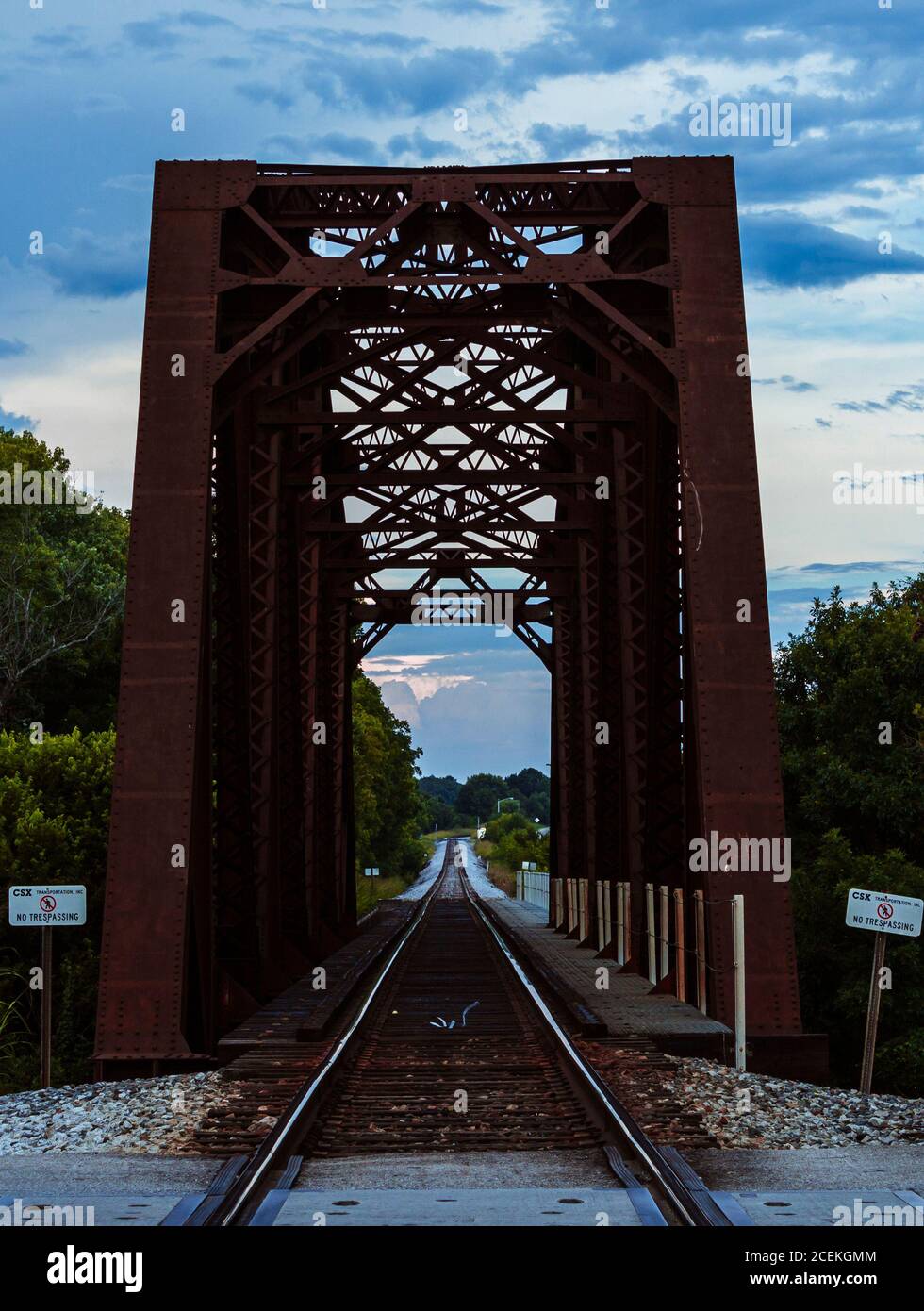 The Train Bridge Stock Photo - Alamy