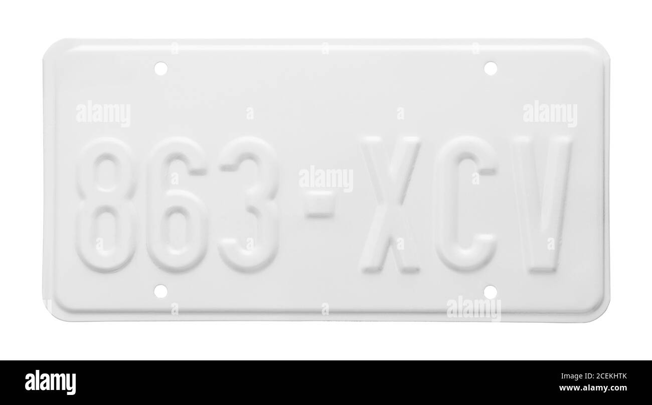 License plate usa Cut Out Stock Images & Pictures - Alamy