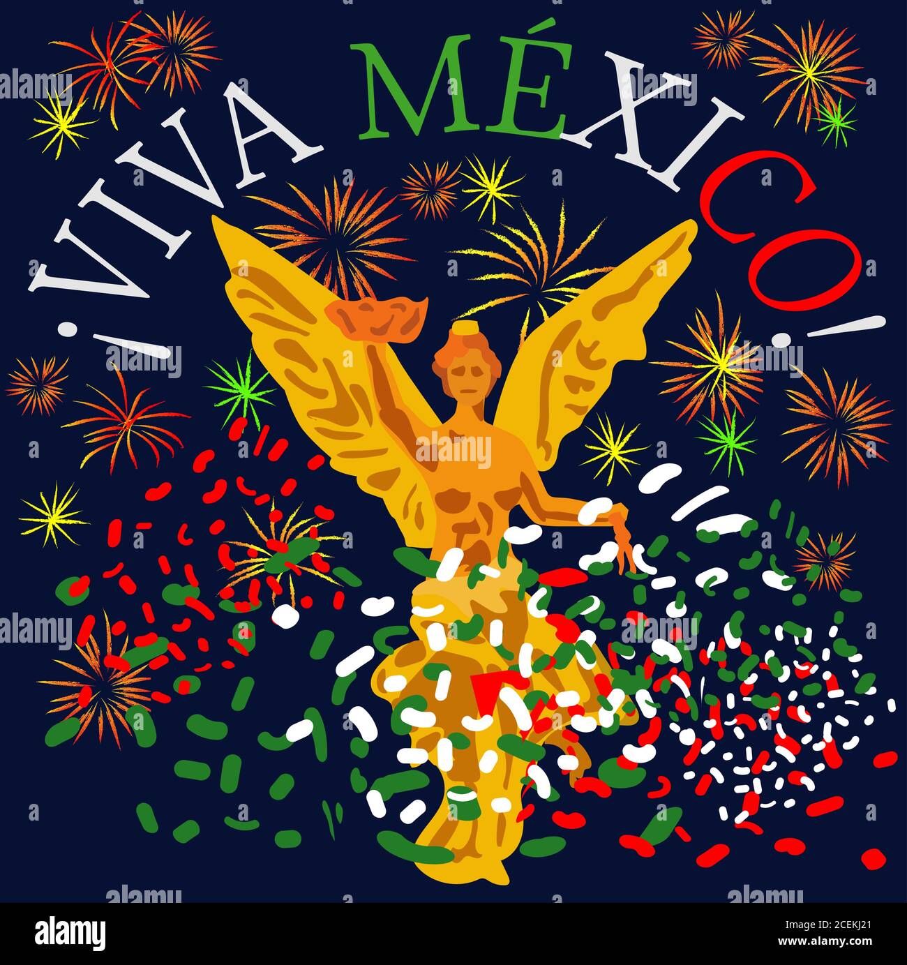 Mexican day of independence fireworks hi-res stock photography and ...
