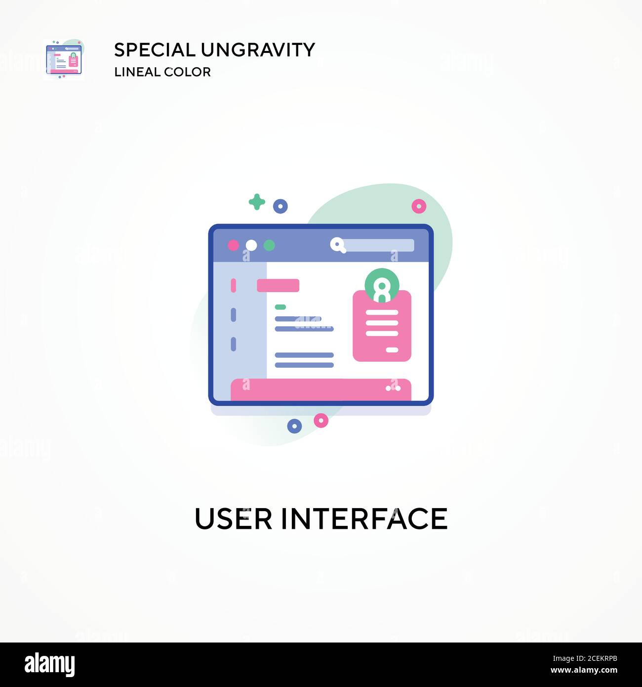 User interface special ungravity lineal color icon. Modern vector ...