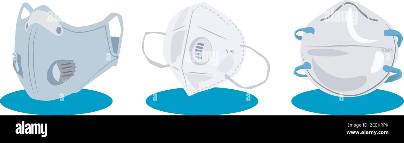 Three face mask models illustration vector Stock Vector Image & Art - Alamy