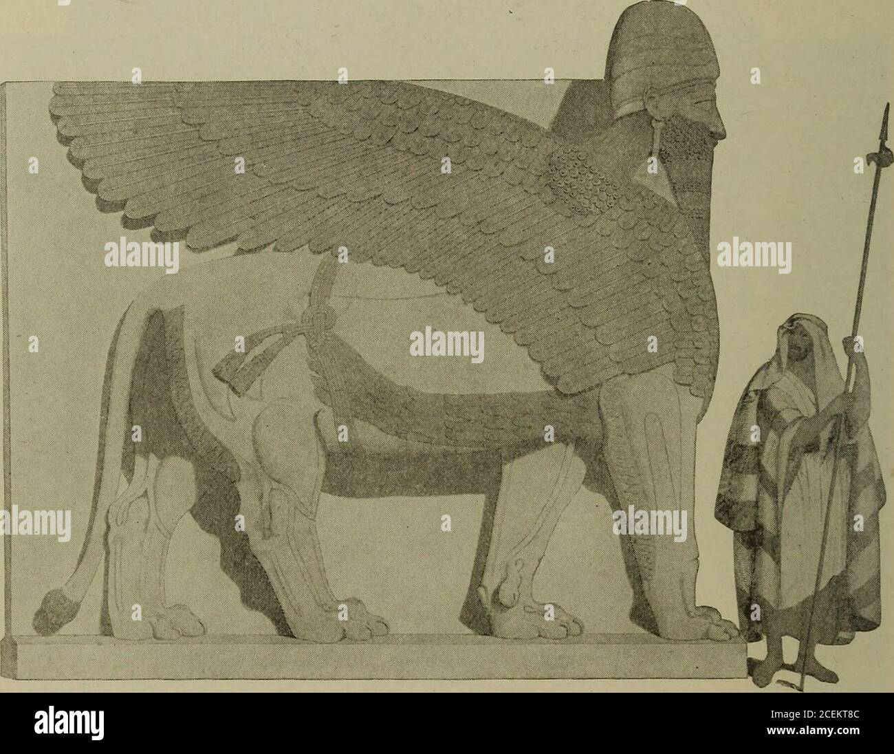 . Babel and Bible;. Fig. 50. Winged Cherub, with Body of Bull and Human ...