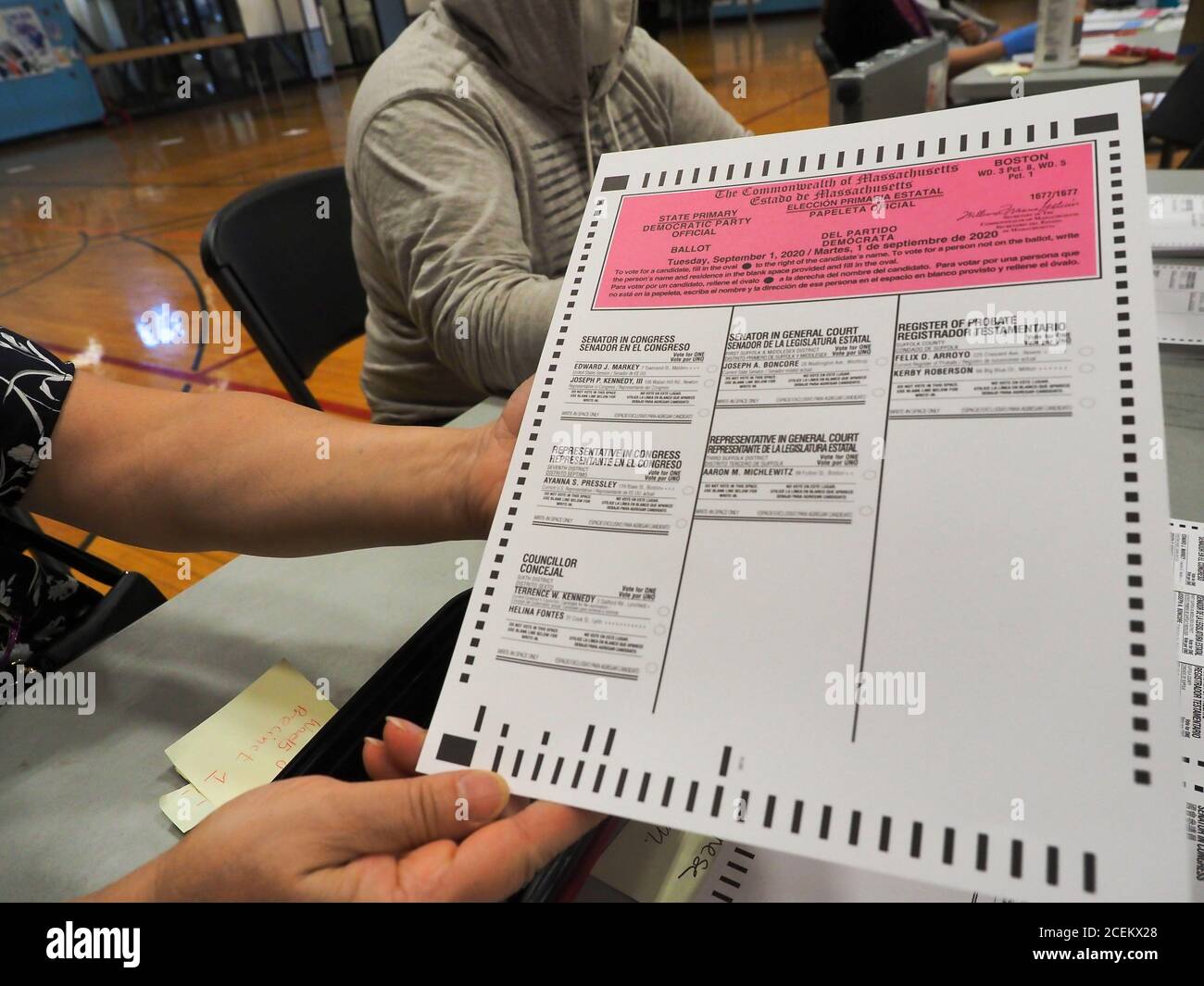 Boston, Massachusetts, USA. 1st Sep, 2020. Ballots were available to ...