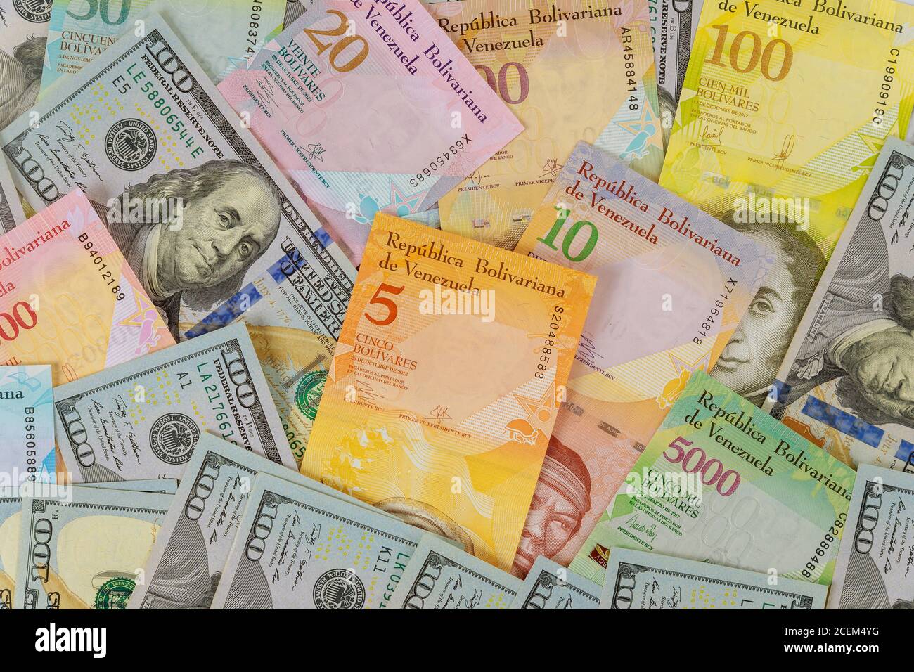 Money american hundred dollar bills Venezuela economic of banknotes ...