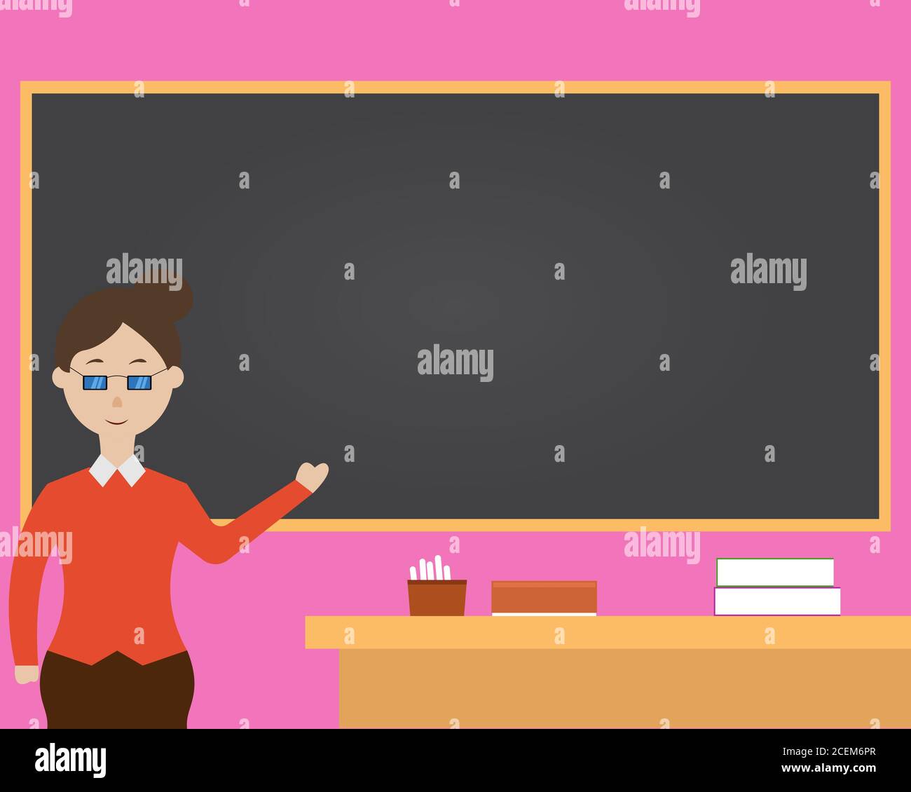 Woman lecture space Stock Vector Images - Alamy