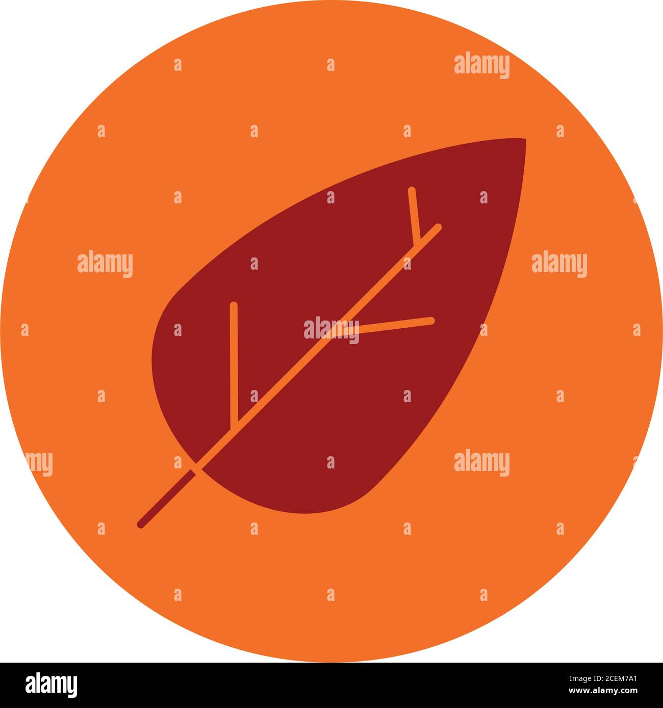 dry leaf icon over white background, block style, vector illustration ...