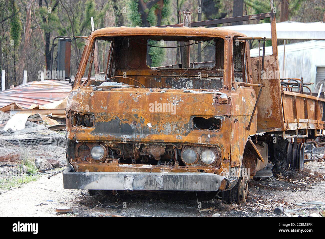 Australian Bushfire Damage Stock Photo - Alamy