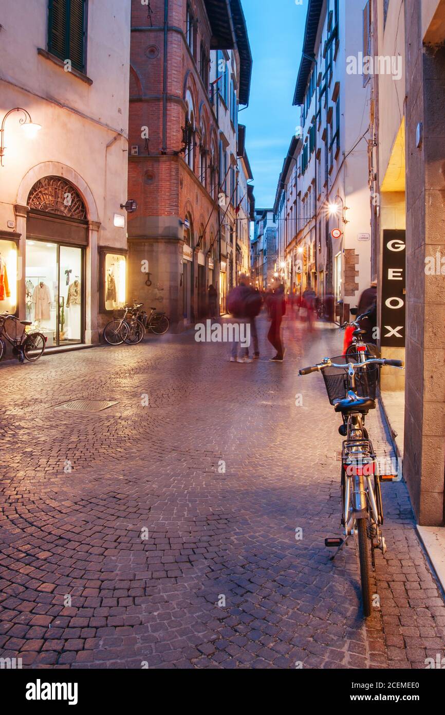 Streets of Lucca in Italy Stock Photo - Alamy