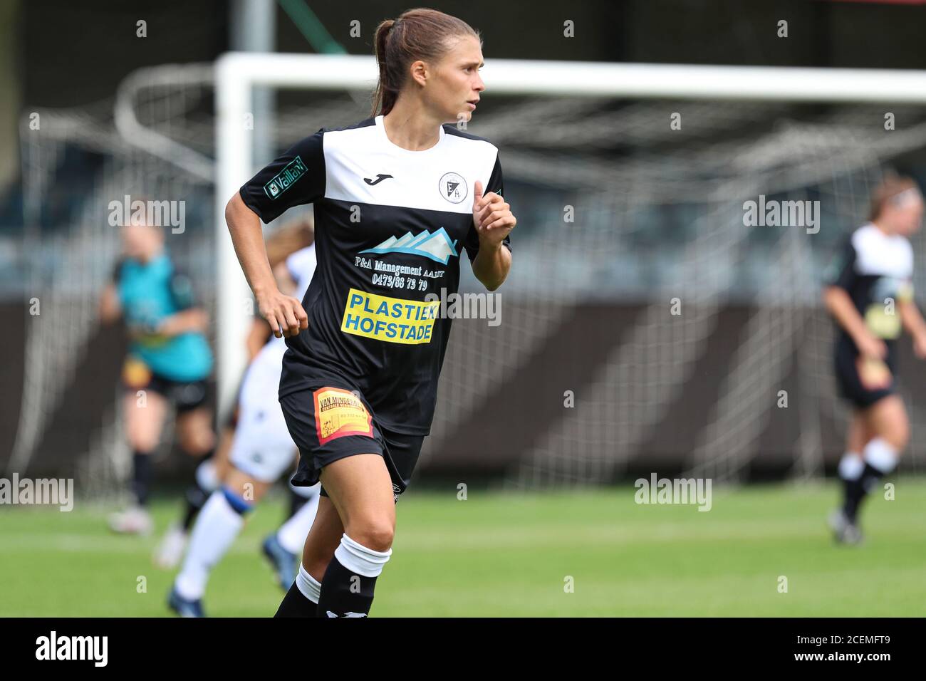 Aalst, Belgium. 29th Aug, 2020. Aalst's Anaelle Wiard (16) in action ...