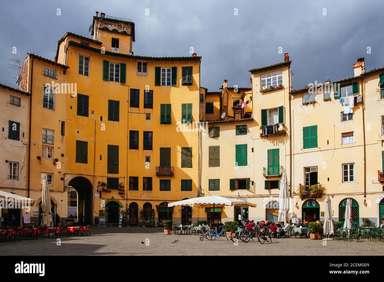 Italian Architecture in Lucca Italy Stock Photo - Alamy