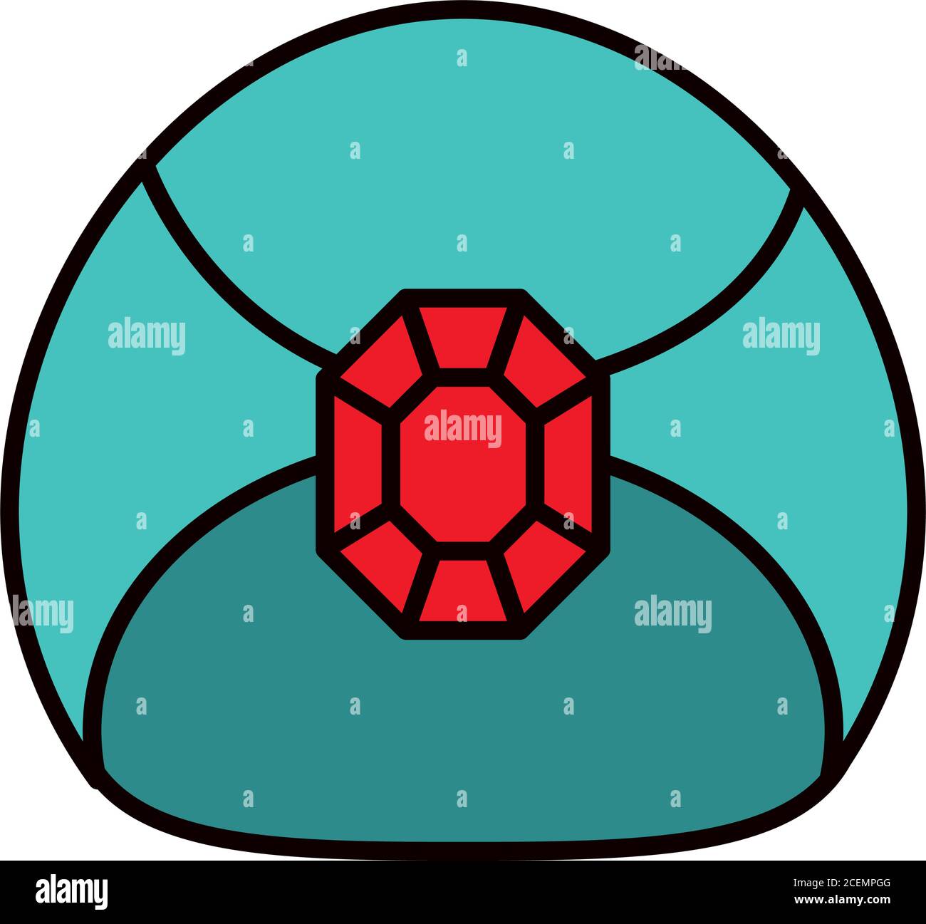 turkish turban icon over white background, line and fill style, vector ...