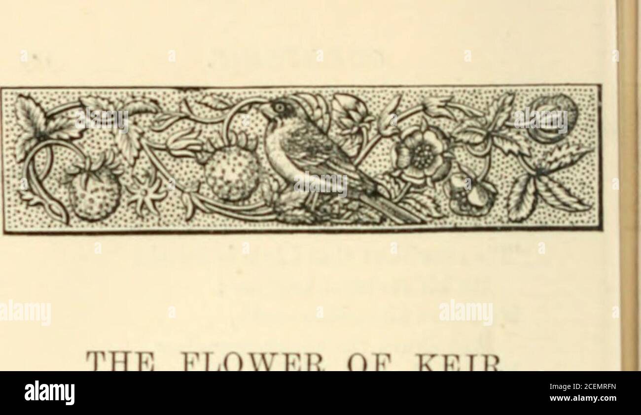 . Poems, lyrics, songs and sonnets. THE FLOWER OF KEIll Stock Photo - Alamy