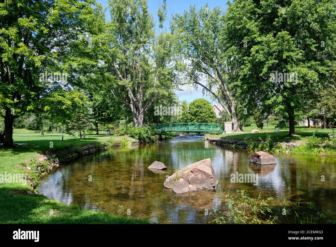 park in town of Perth Ontario Stock Photo - Alamy