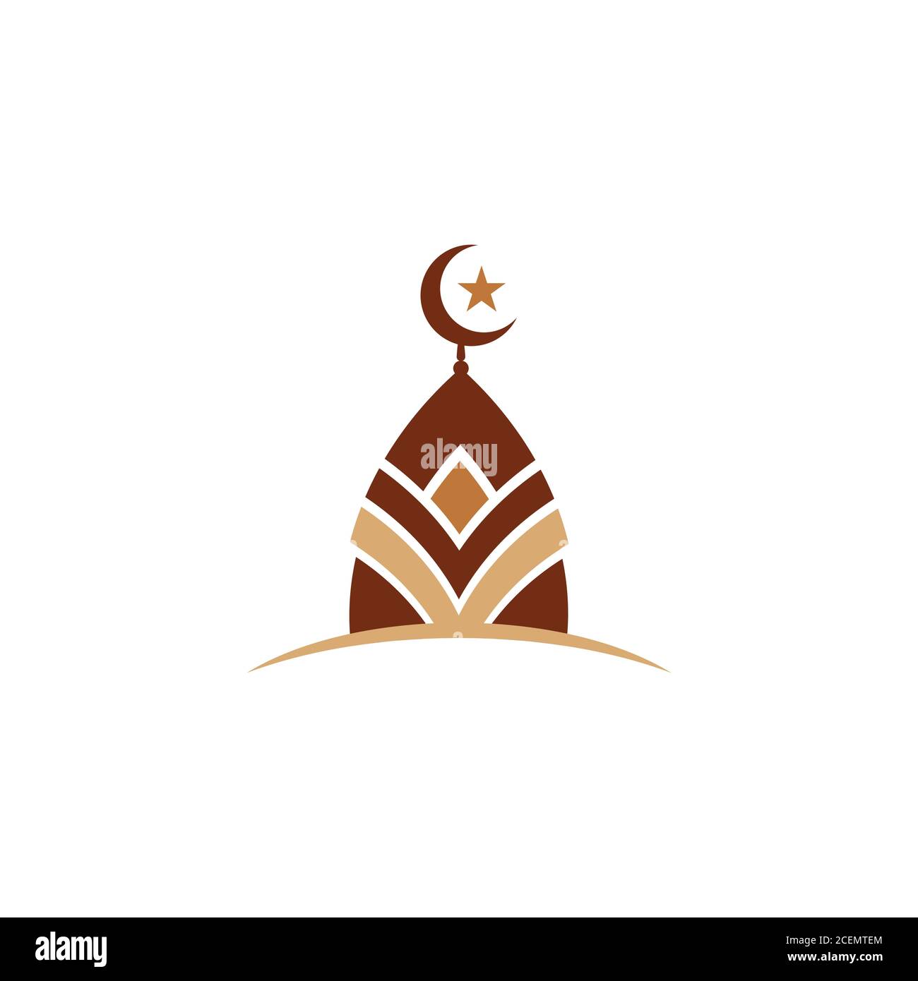 Mosque symbol icon vector Illustration design template Stock Vector ...