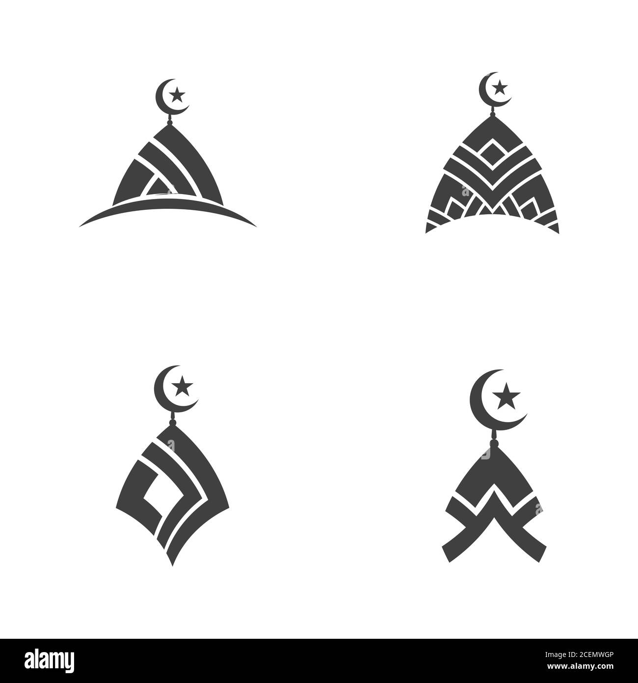 Ramadan prayer illustration Black and White Stock Photos & Images - Alamy